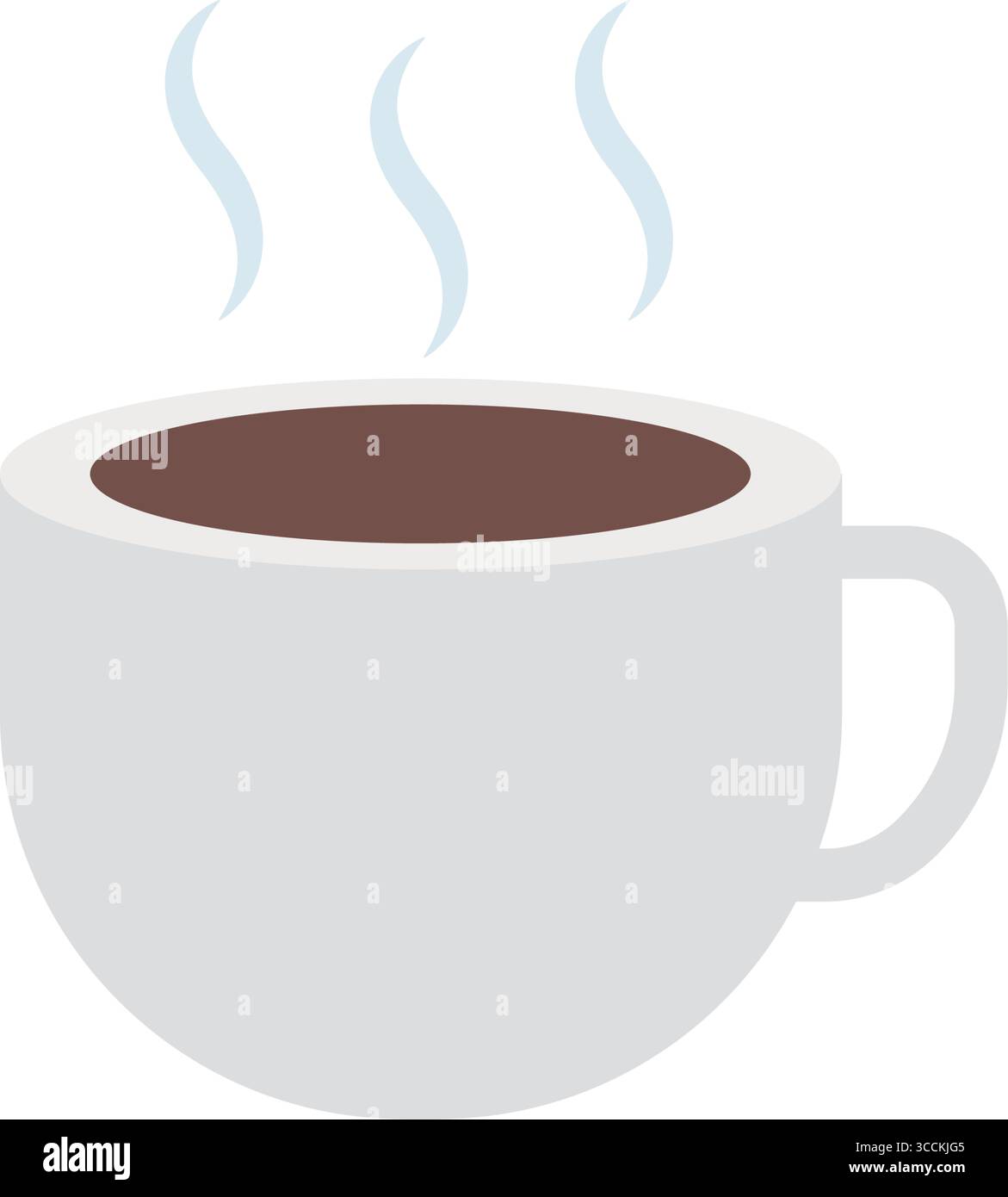 Hot coffee cup with steam. Vector Stock Vector Image & Art - Alamy