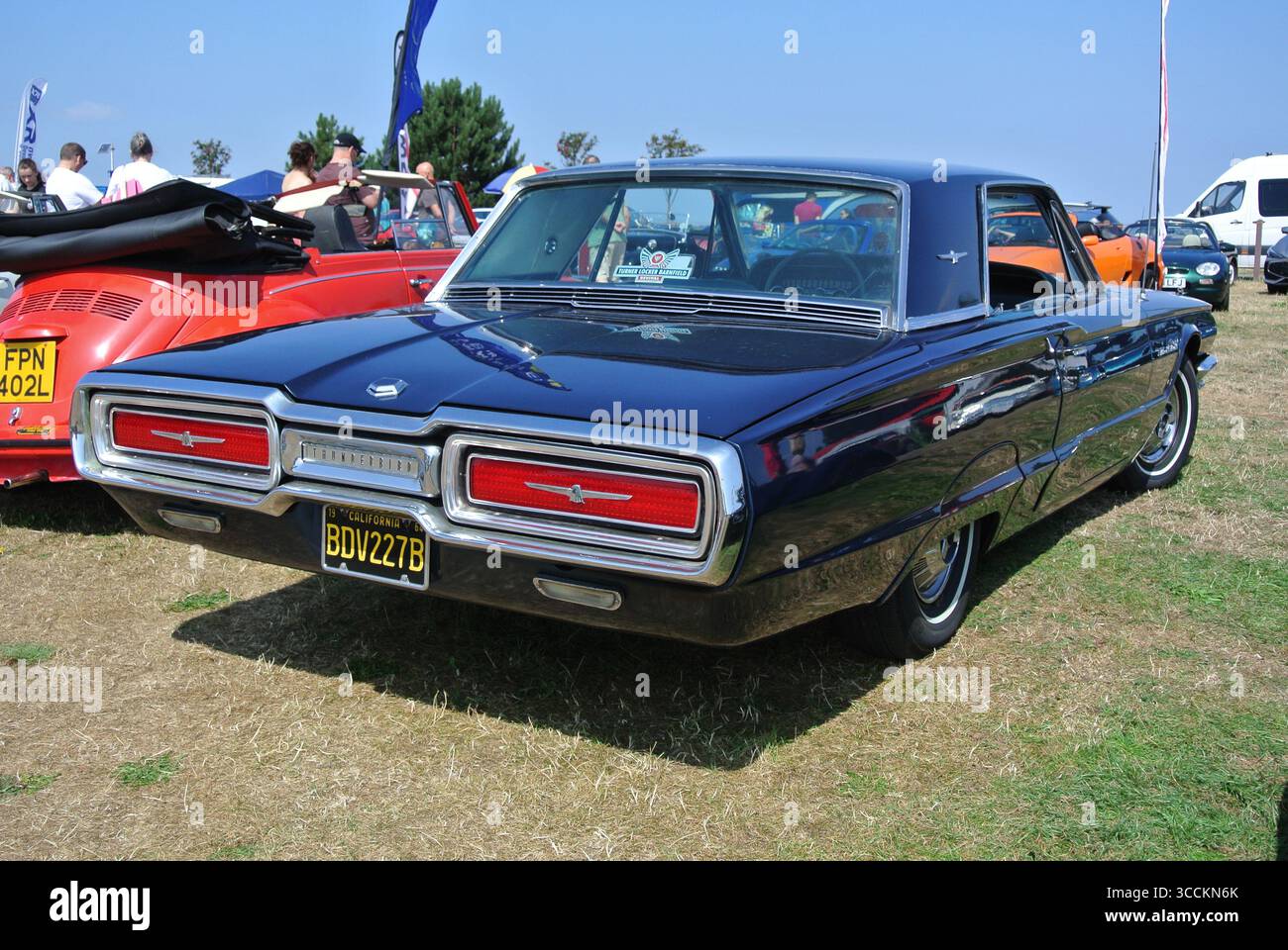 A 1964 Ford Thunderbird parked on display at the Exmouth classic car ...