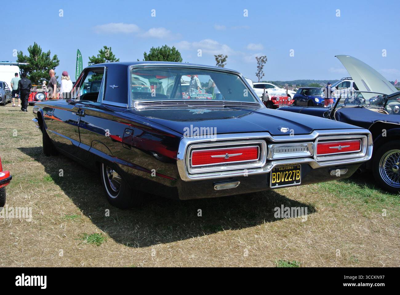 A 1964 Ford Thunderbird parked on display at the Exmouth classic car ...