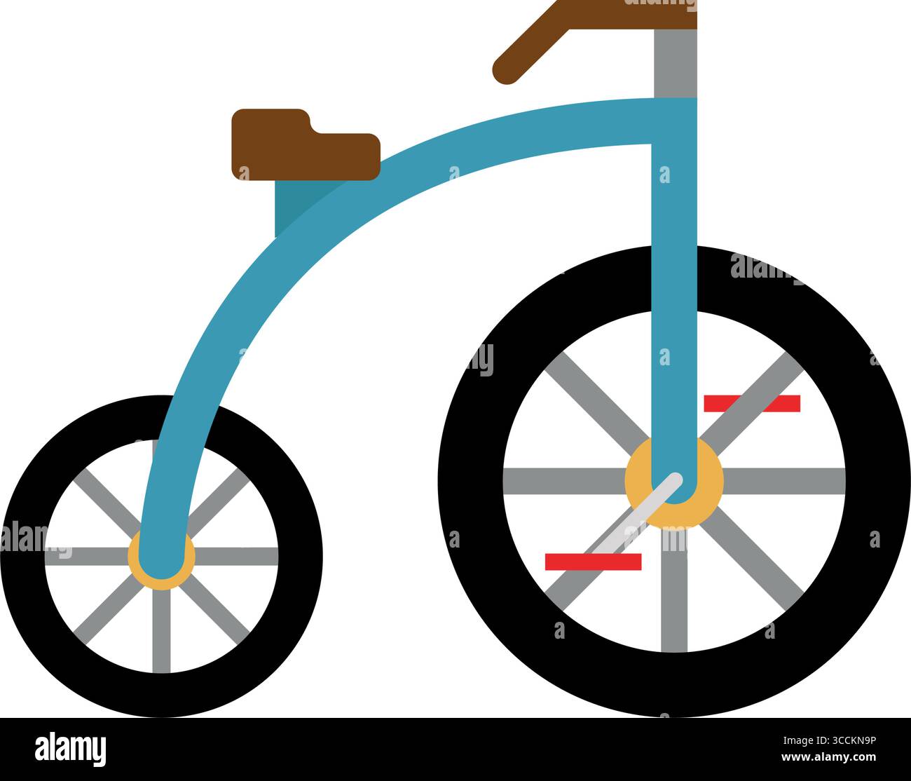 Blue vintage bicycle. Vector Stock Vector Image & Art - Alamy