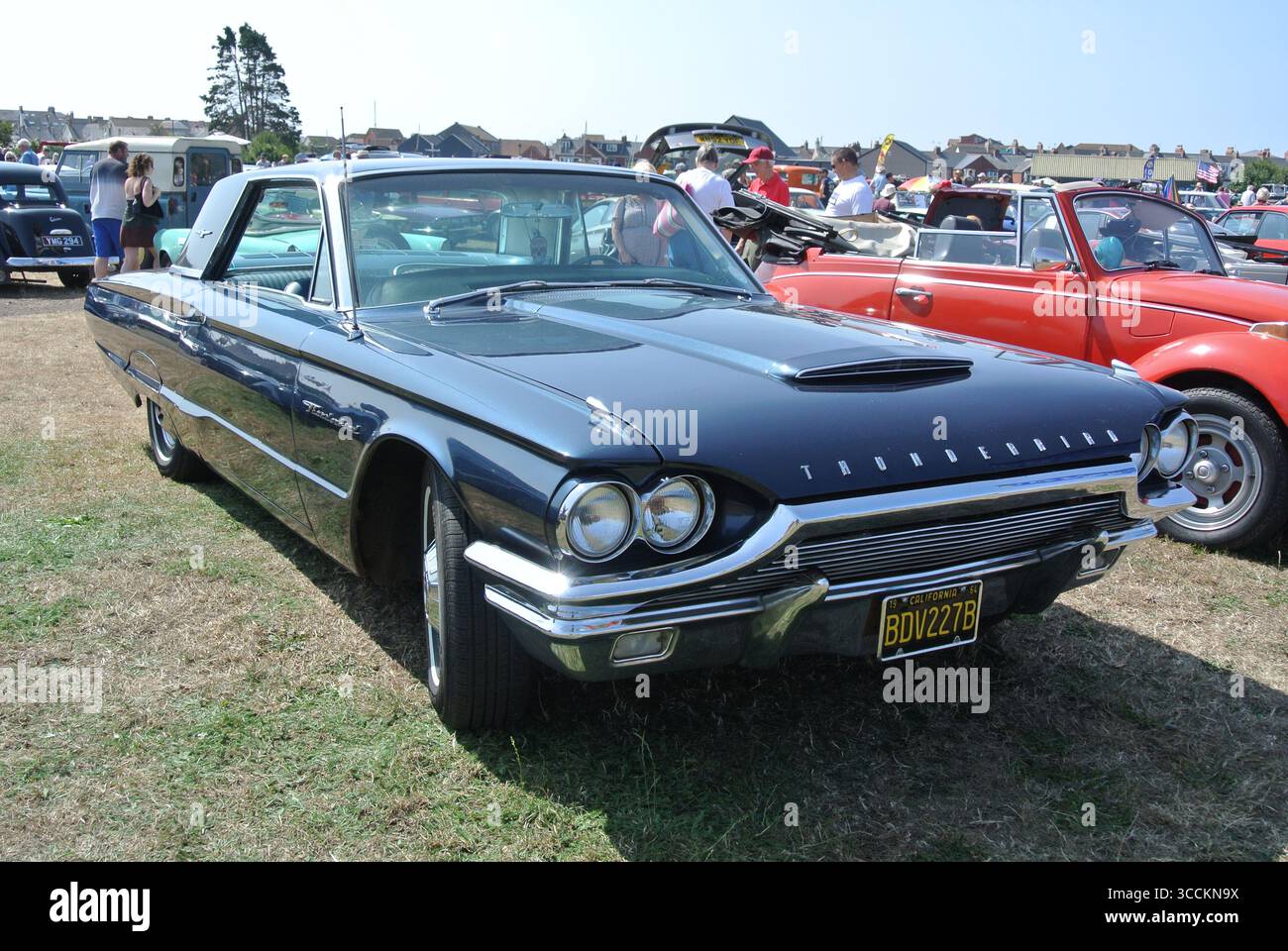 A 1964 Ford Thunderbird parked on display at the Exmouth classic car ...