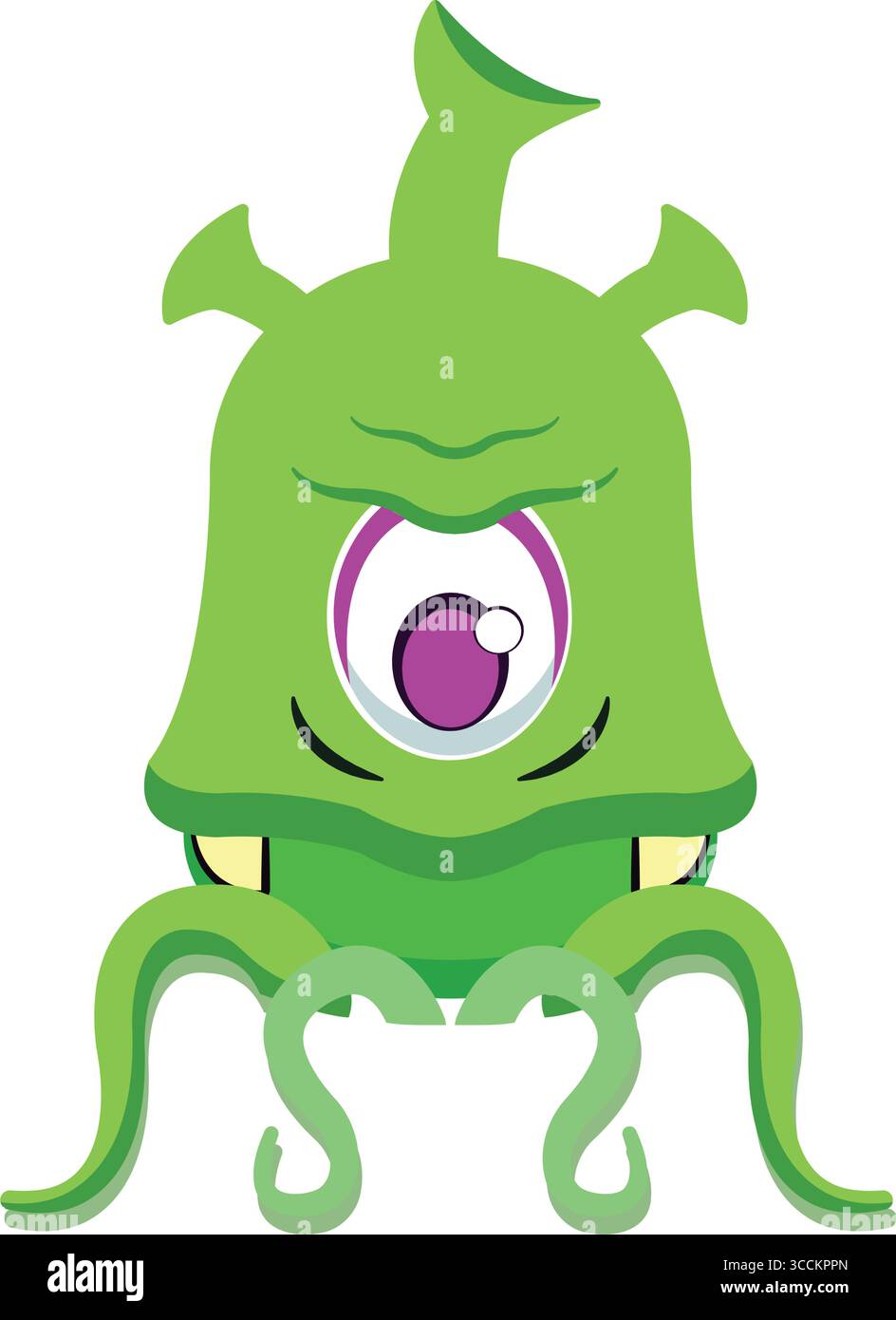 Alien monster with tentacles Cut Out Stock Images & Pictures - Alamy