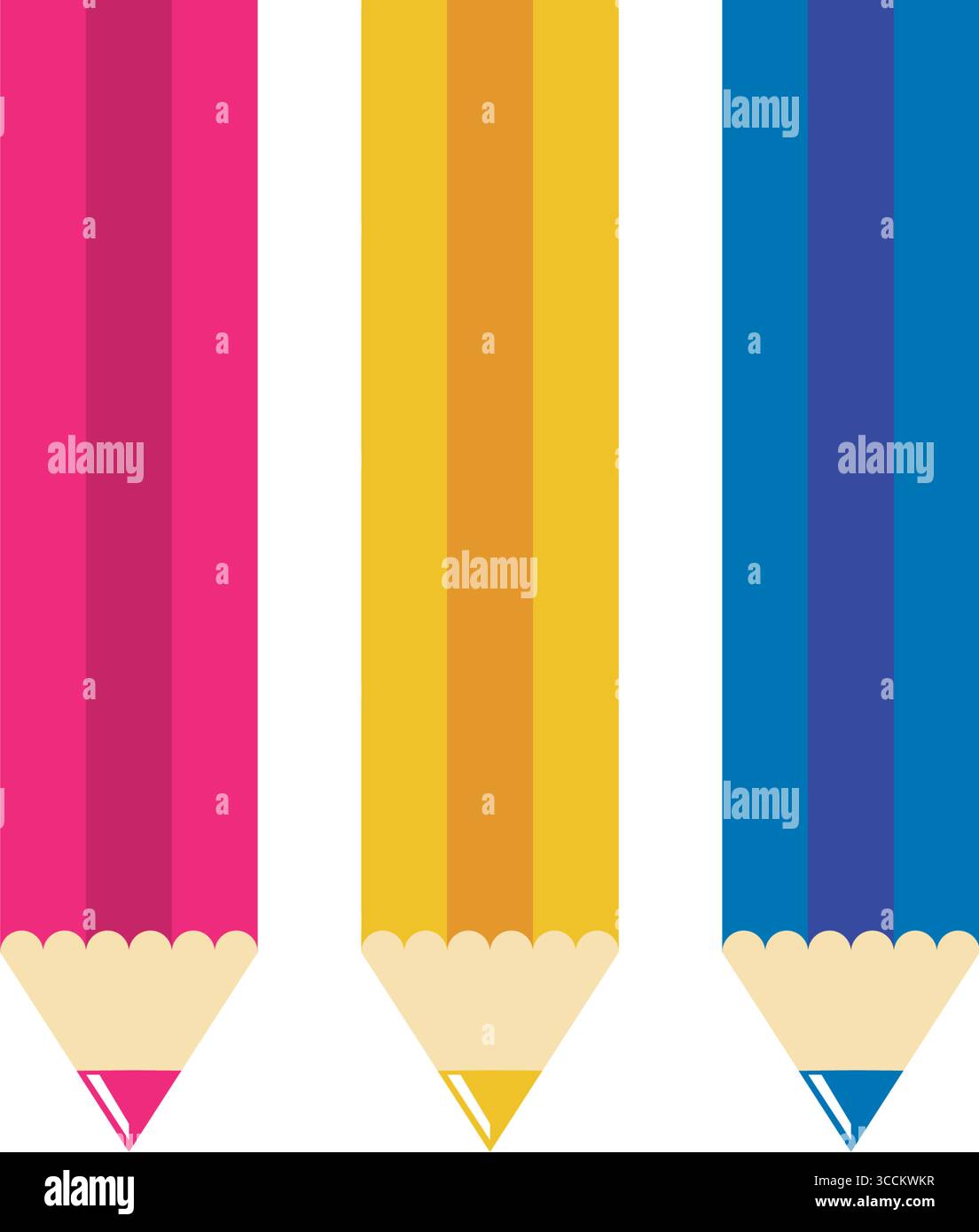 Collection vibrant school supplies Stock Vector Images - Alamy