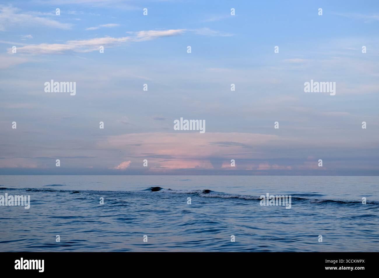 Calm Seas at Sunset, Galveston Island State Park, Texas Stock Photo - Alamy