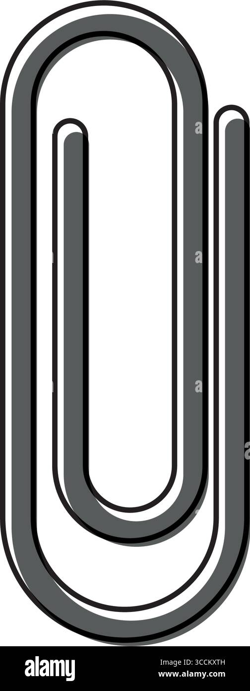 Paperclip outline Cut Out Stock Images & Pictures - Alamy