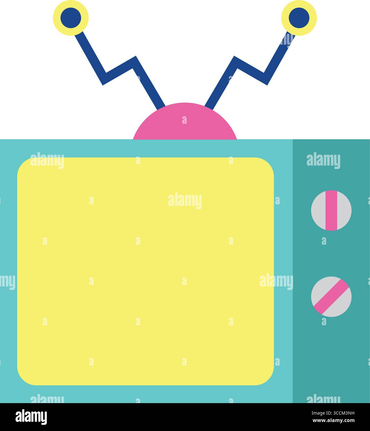 Television set 80's Cut Out Stock Images & Pictures - Alamy