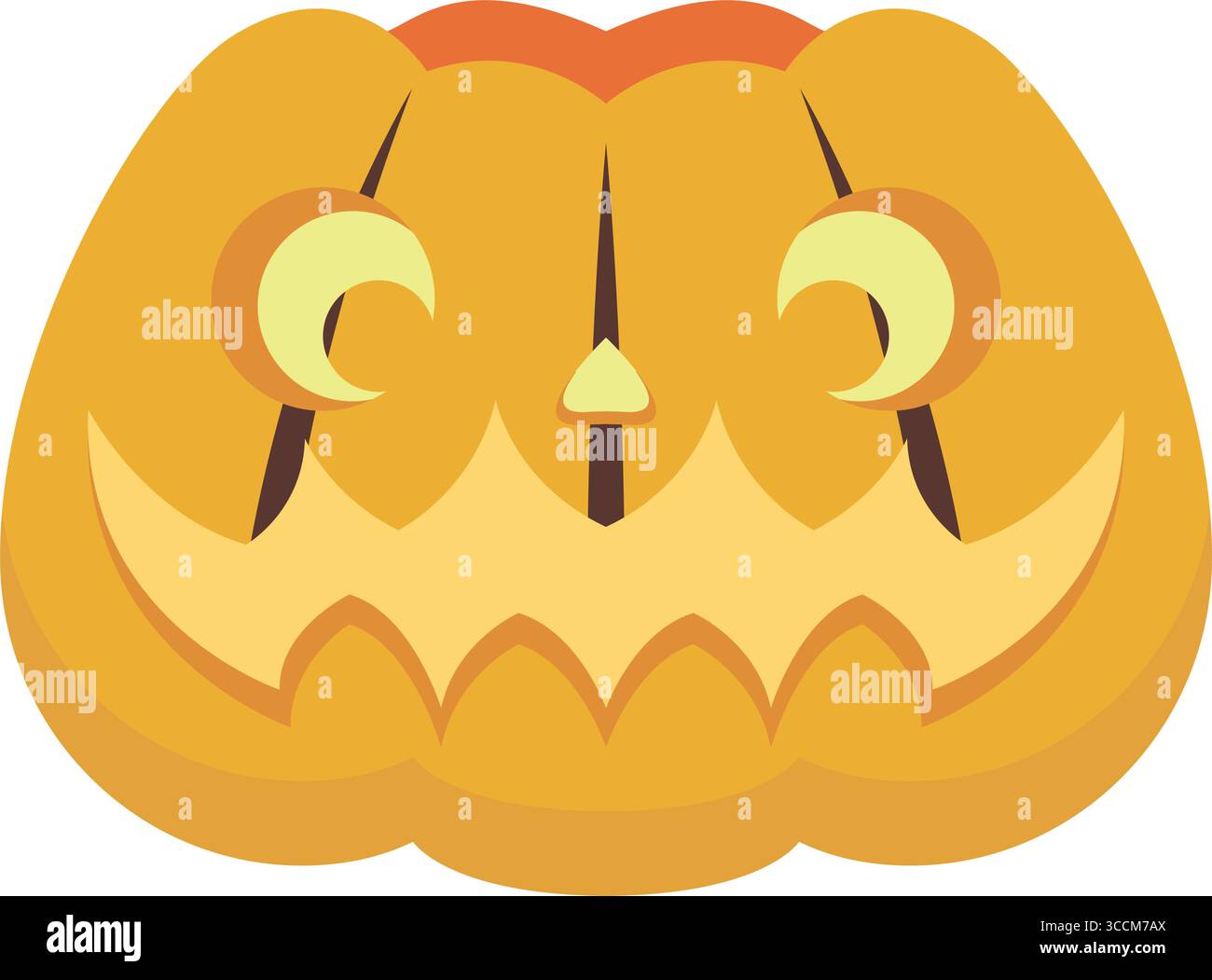 Playful halloween pumpkin face Cut Out Stock Images & Pictures - Alamy
