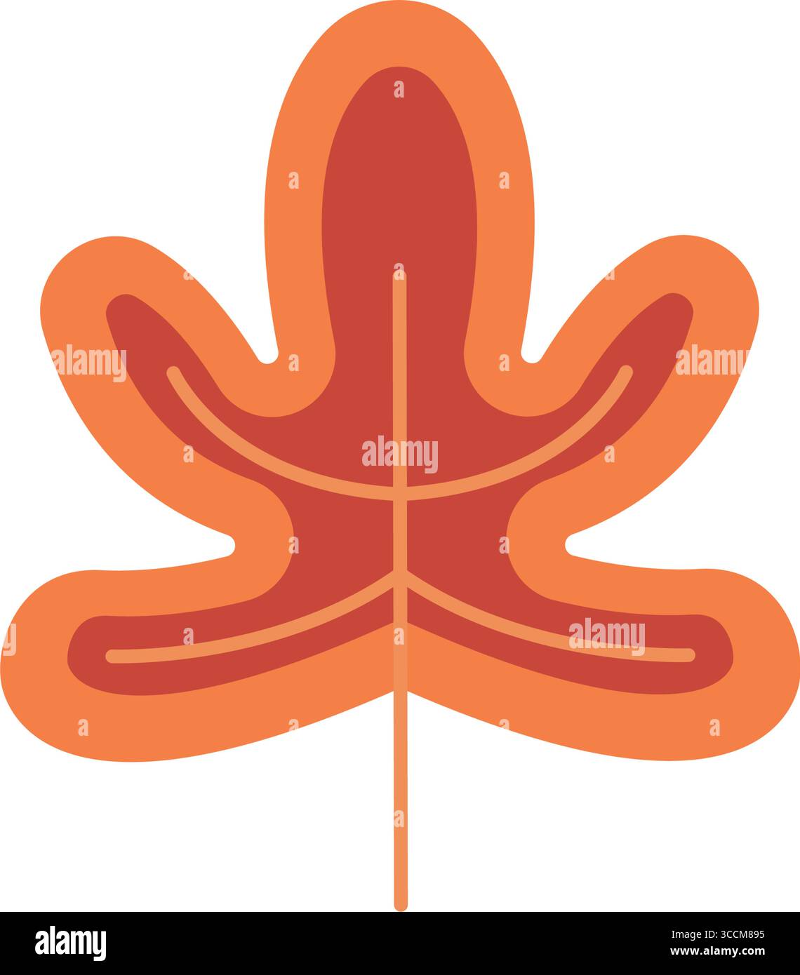 Decorative autumn leaf design. Vector Stock Vector Image & Art - Alamy