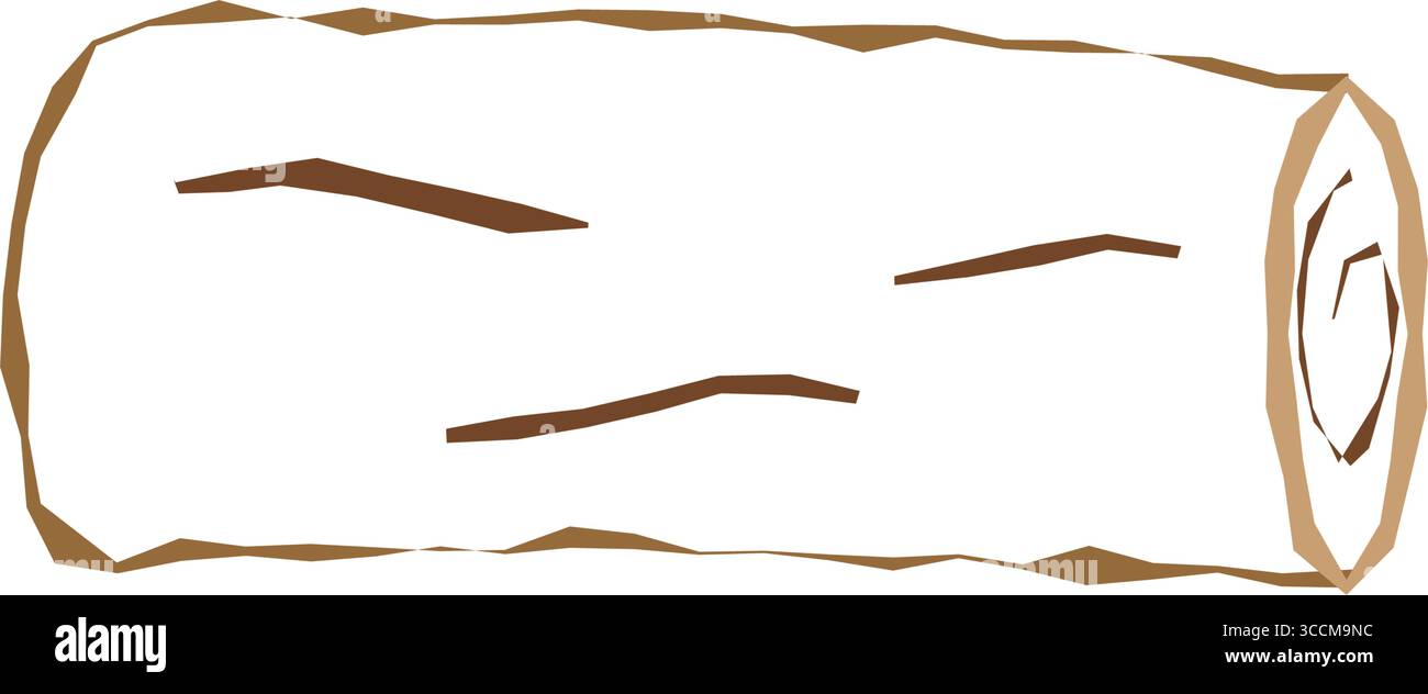 Log outline sketch drawing. Vector Stock Vector Image & Art - Alamy