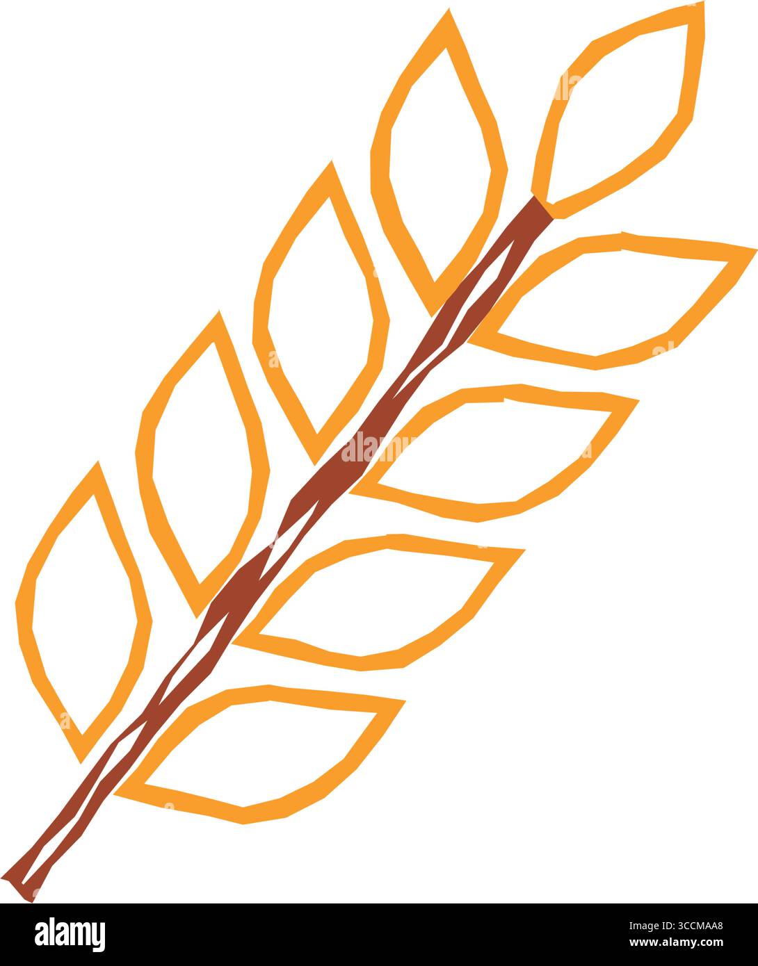 Wheat grain outline sketch. Vector Stock Vector Image & Art - Alamy