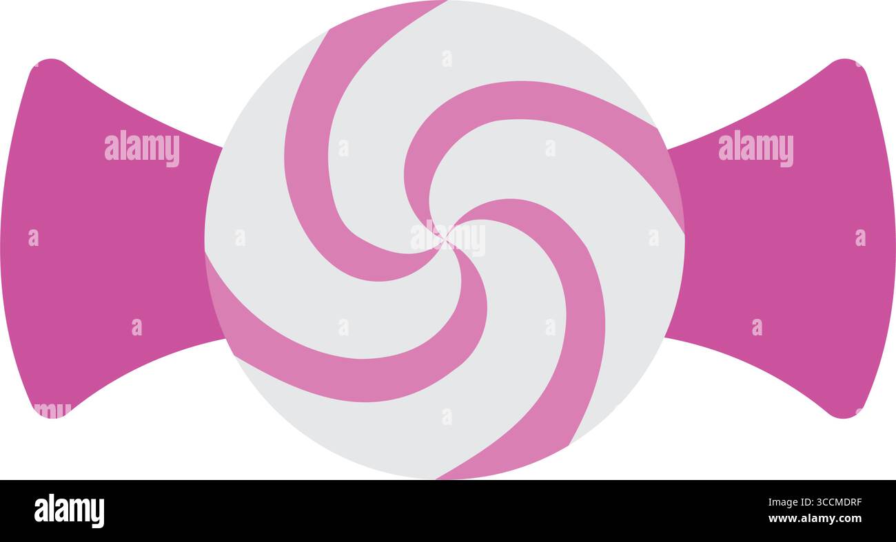 Candy wrapped in pink Stock Vector Images - Alamy