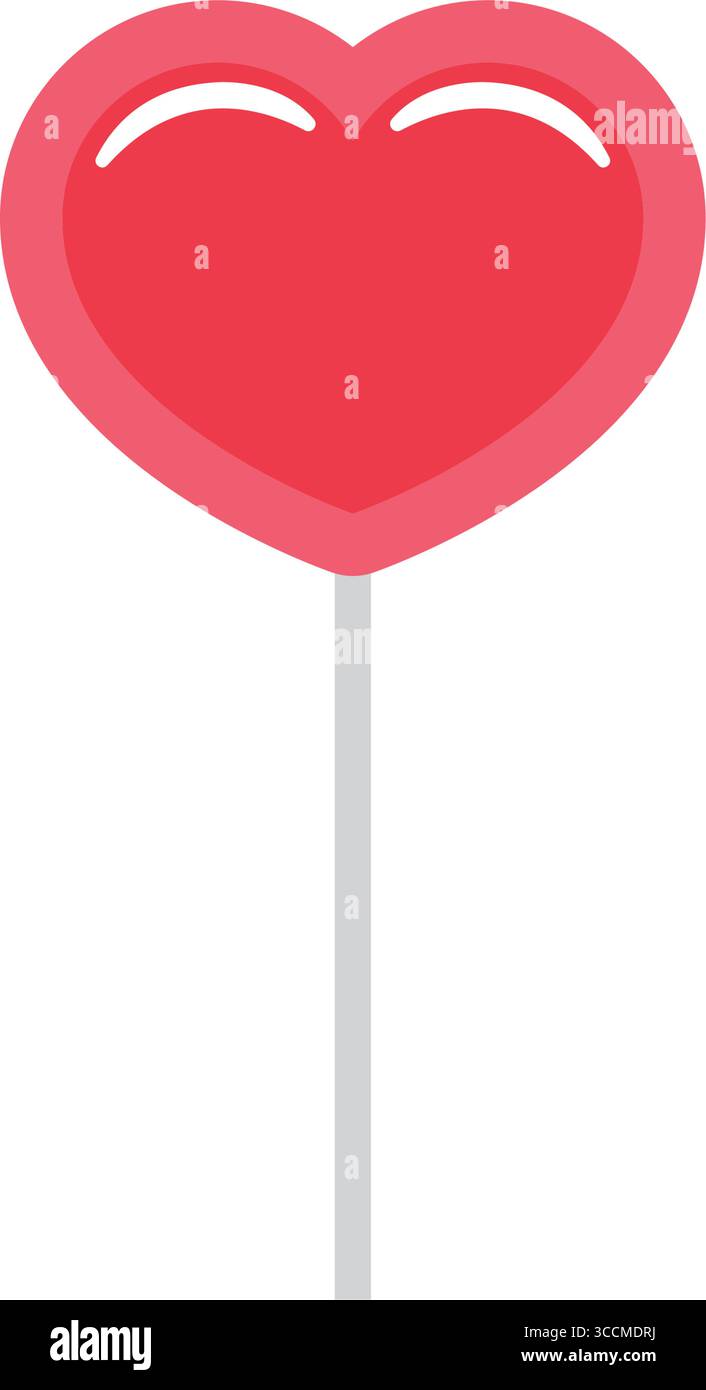 Cute lollipop in heart Stock Vector Images - Alamy