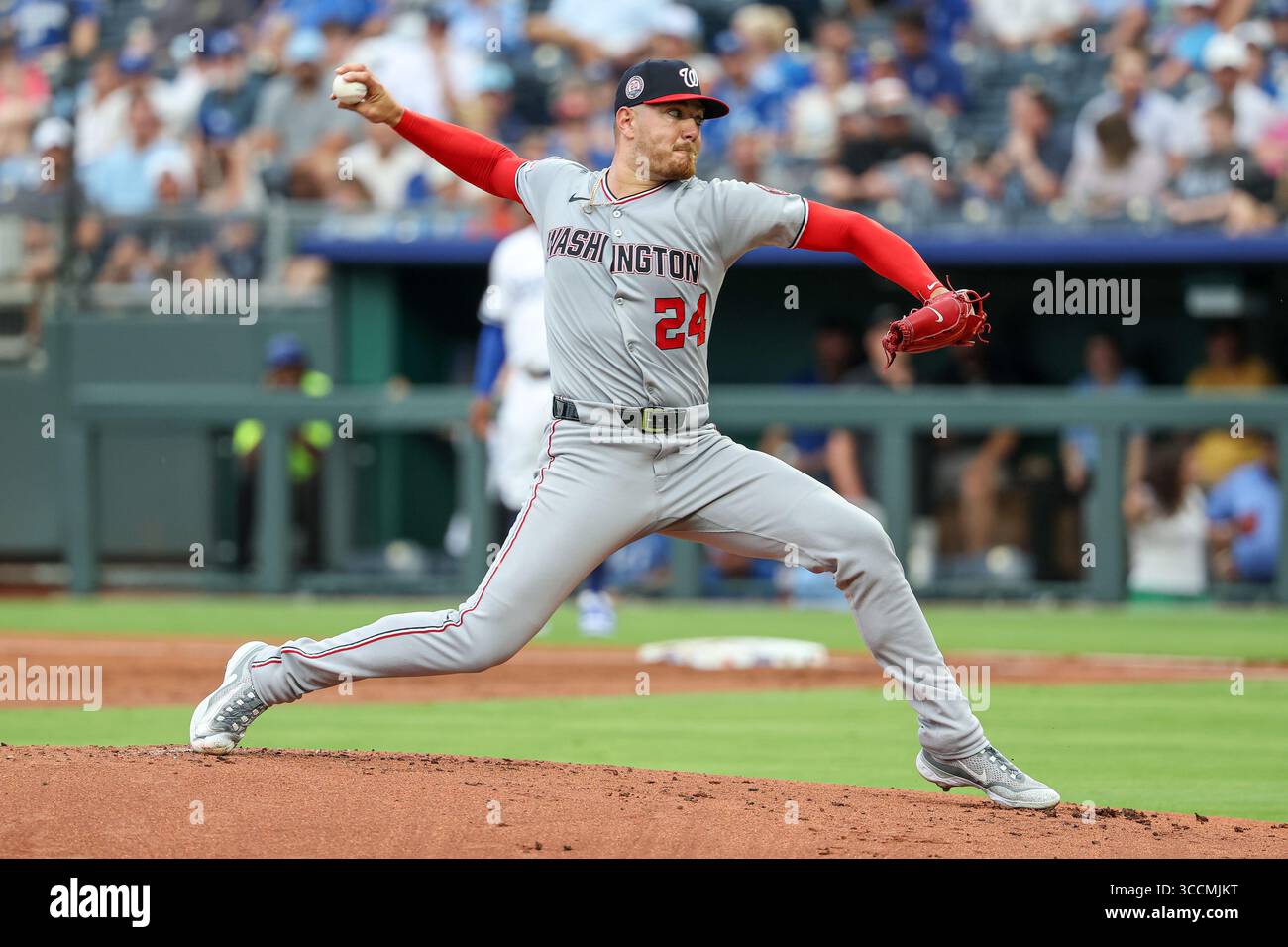 August 11, 2025: Washington Nationals starting pitcher Cade Cavalli (24 ...