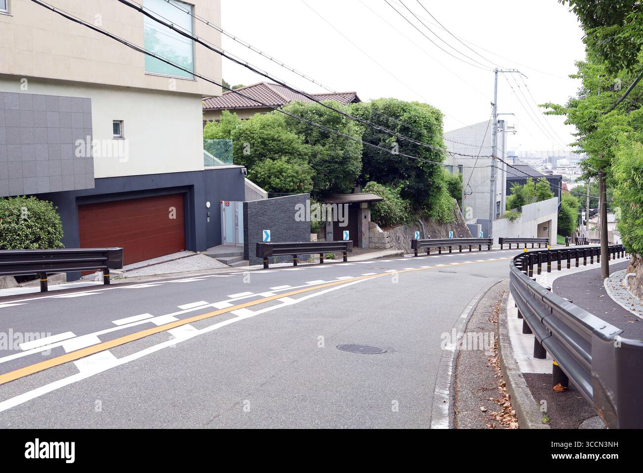 August 9, 2025. Ashiya City, Hyogo Prefecture, Japan.Wright Hill (the ...