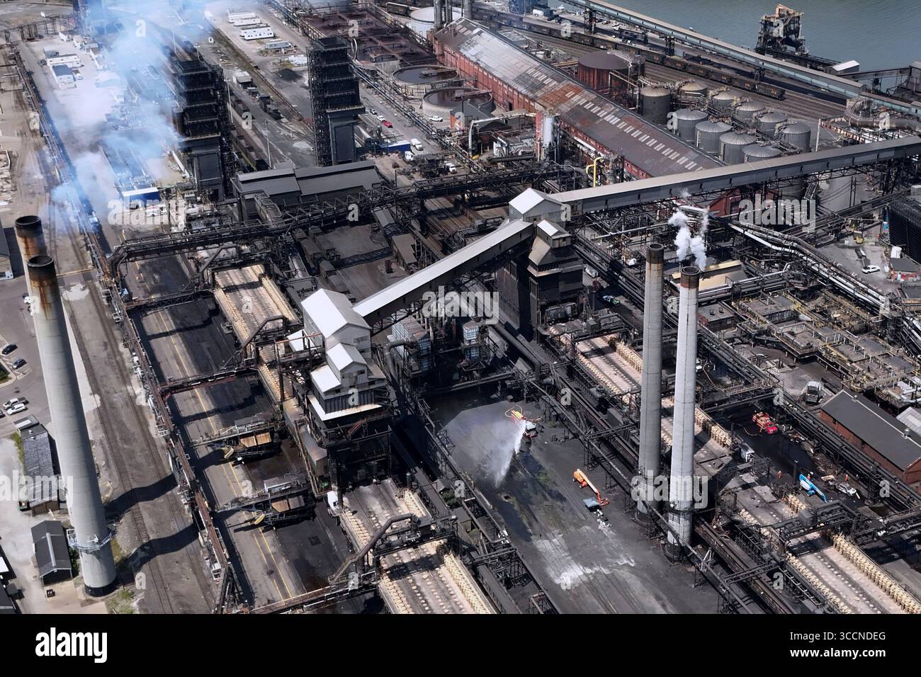 This is a portion of the Clairton Coke Works, a U.S. Steel plant, is ...