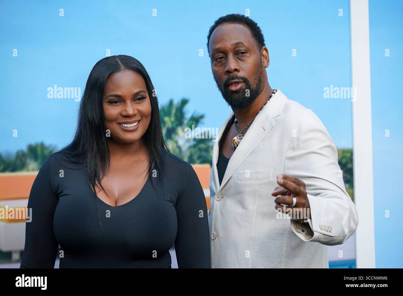 Talani Rabb, left, and RZA arrive at the premiere of "Nobody 2" on ...