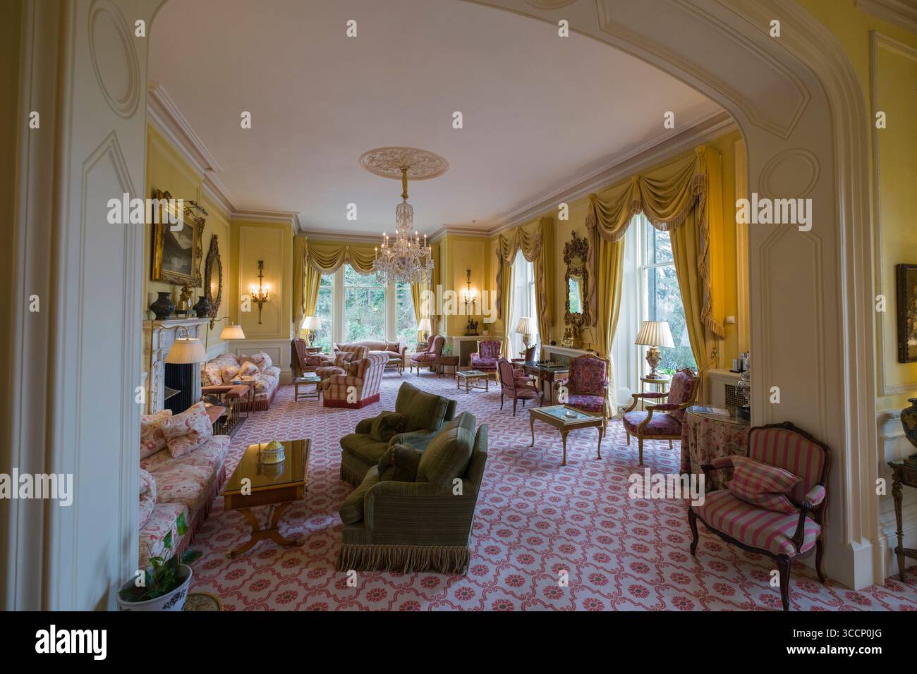 Sitting room inside Inverlochy Castle Hotel, Torlundy, Fort William ...