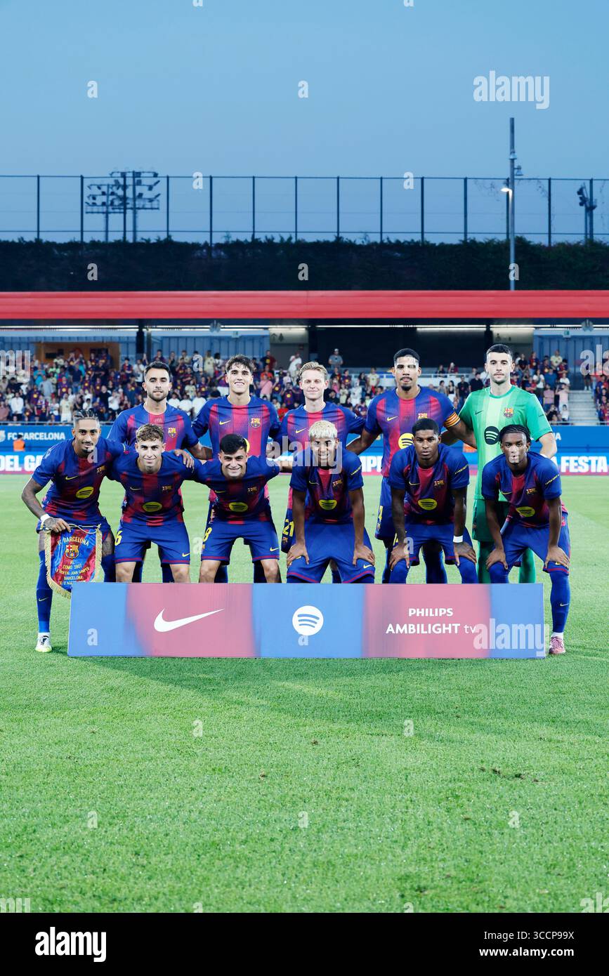 Barcelona team group line-up (Barcelona), AUGUST 10, 2025 - Football ...