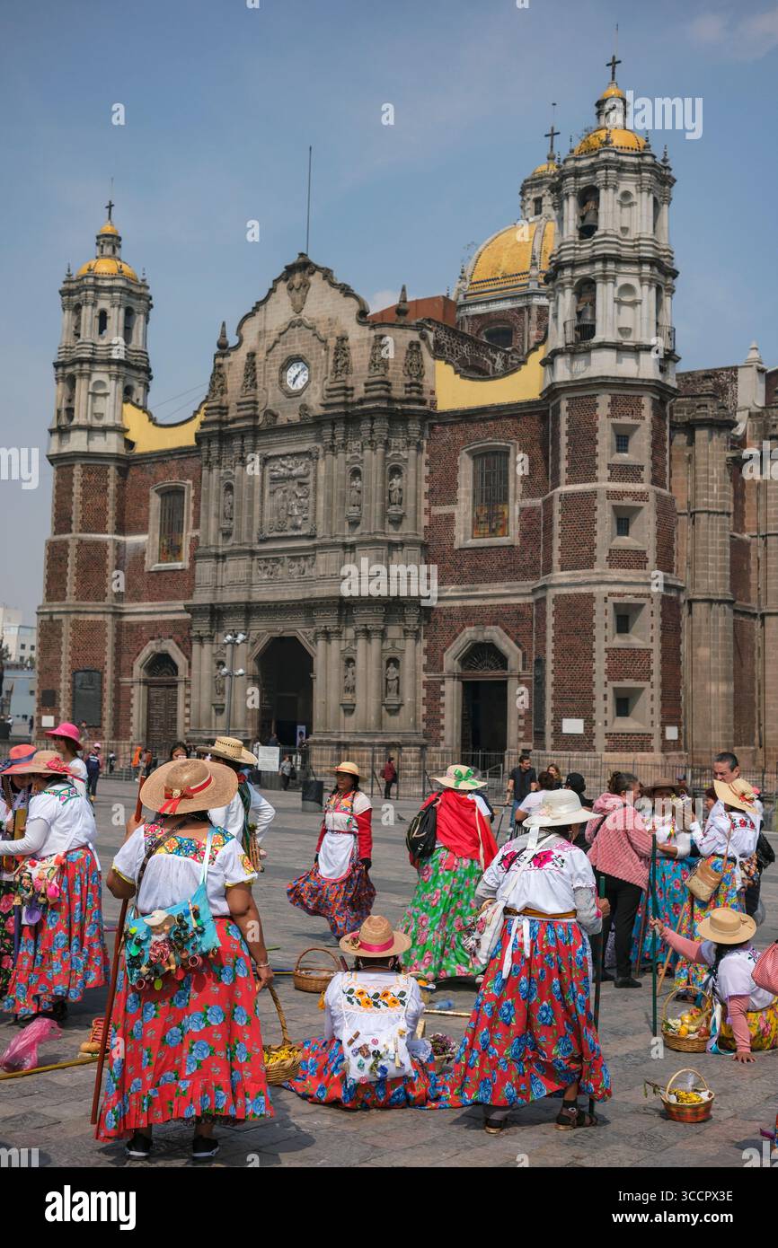 Mexico City, Mexico - January 25, 2025: Pilgrims at the Basilica of Our ...