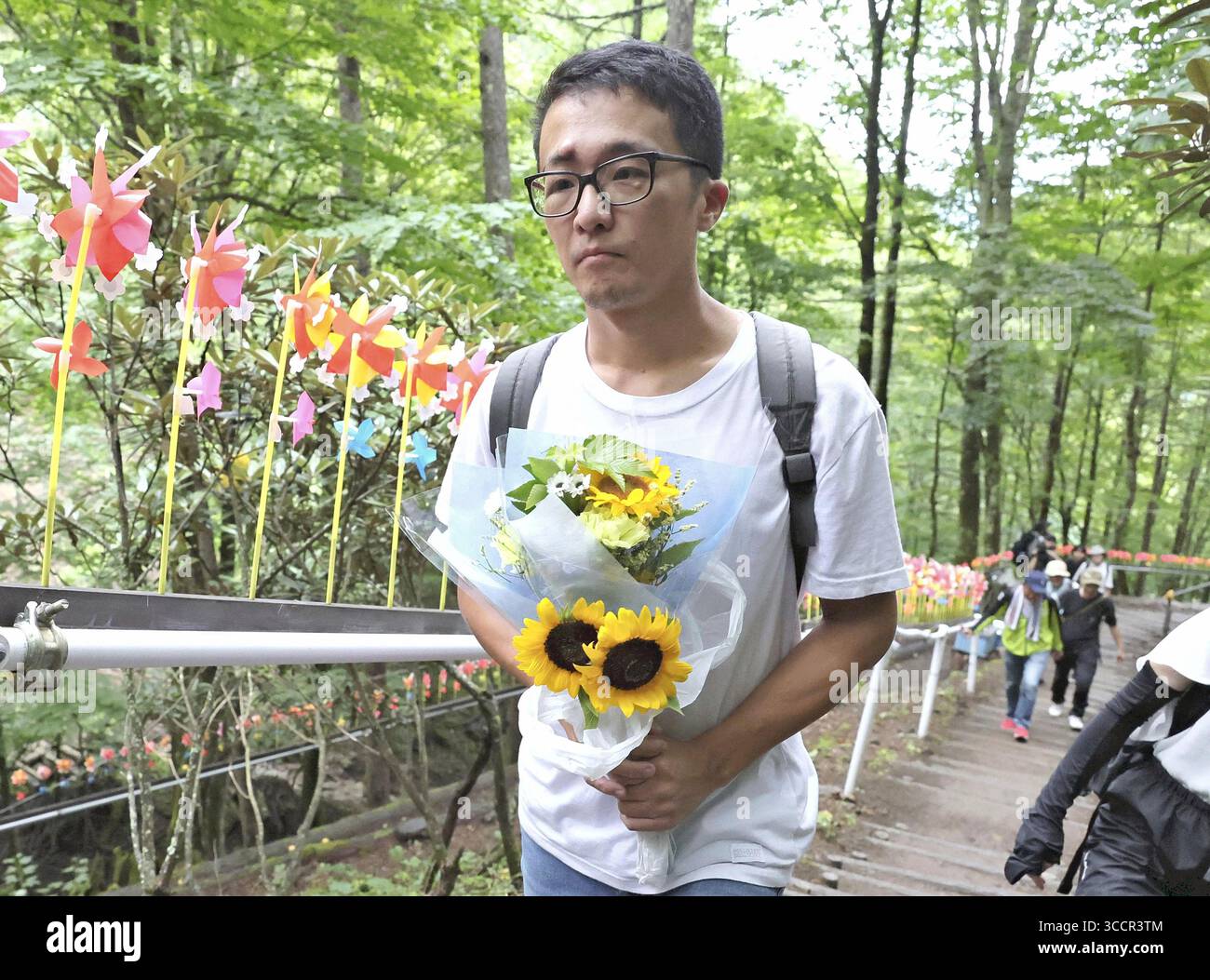 Junya Kobayashi, a family member of the victims of the Japan Airlines ...