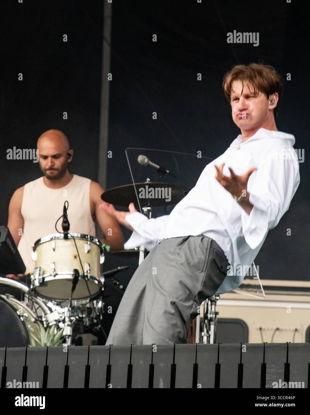 Dave Bayley of Glass Animals performs at Outside Lands at Golden Gate ...
