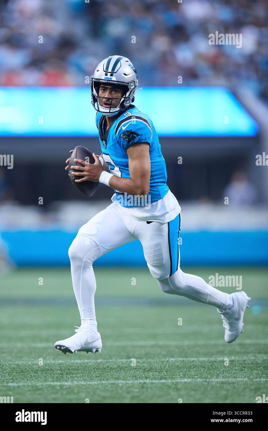 Carolina Panthers quarterback Bryce Young (9) runs with the ball during ...