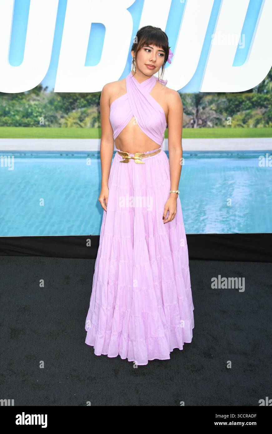 HOLLYWOOD, CA - AUGUST 11: Xochitl Gomez at the premiere of Universal ...