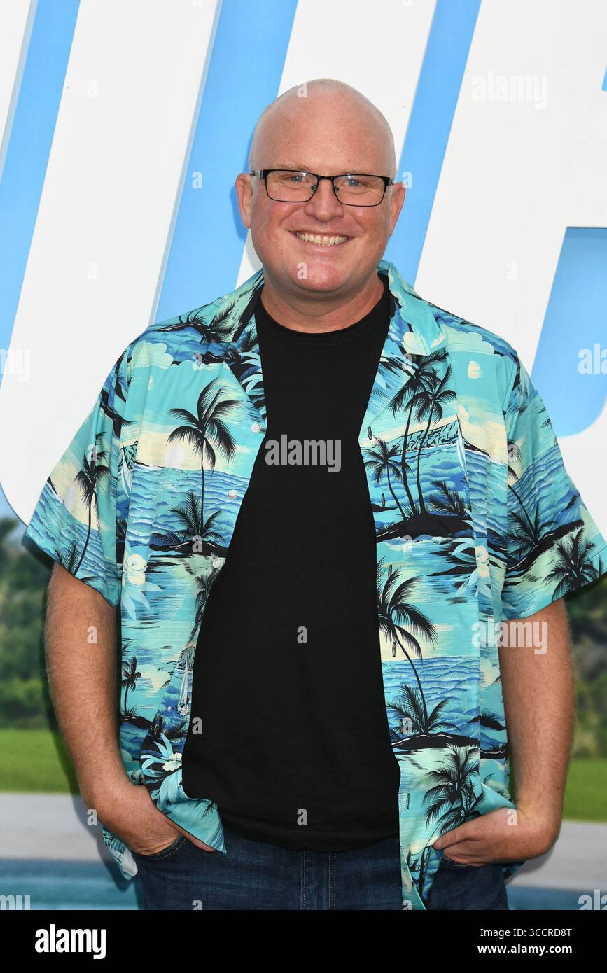 Hollywood, Ca. 11th Aug, 2025. Derek Kolstad at the premiere of ...