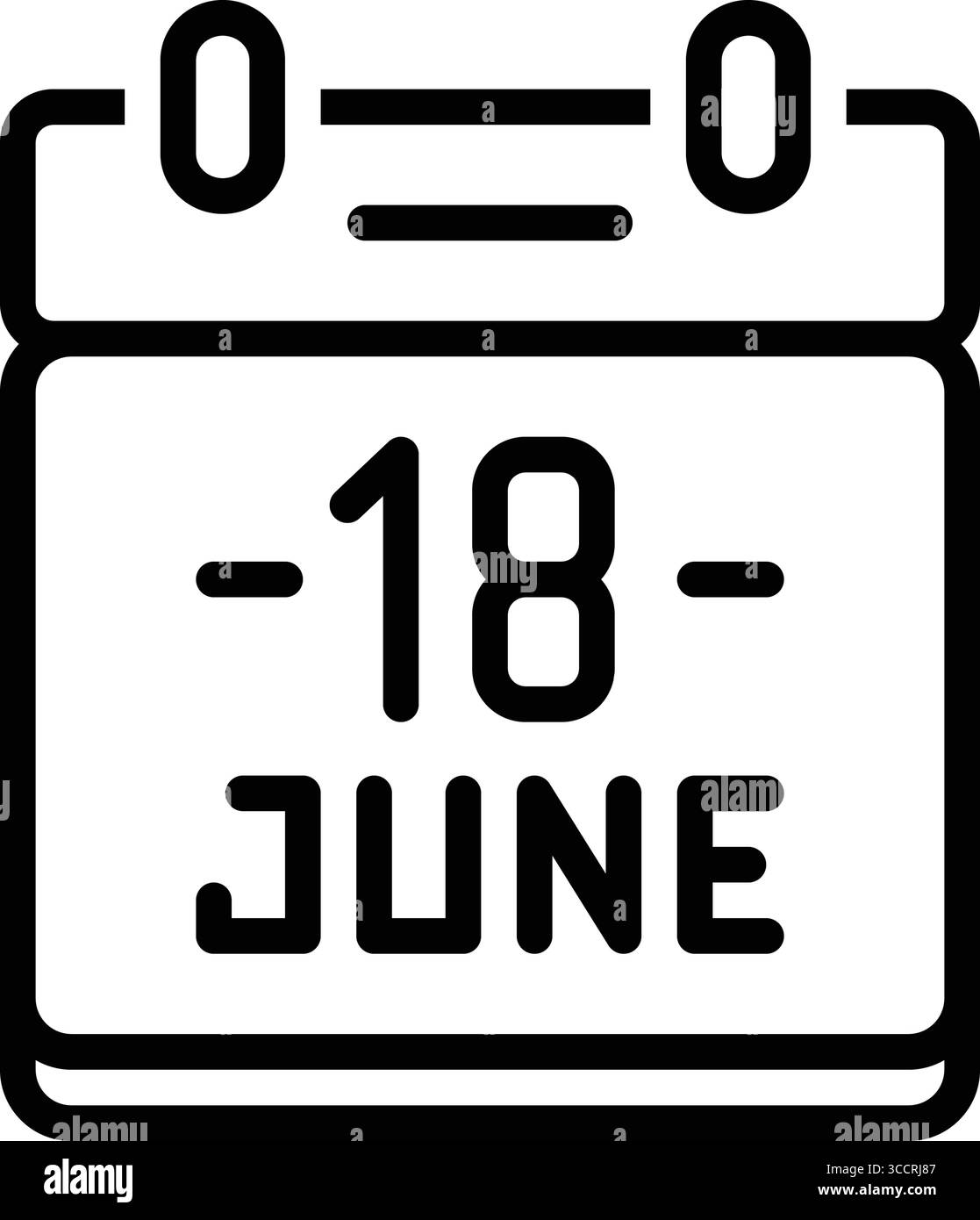 18 june calendar day Black and White Stock Photos & Images - Alamy