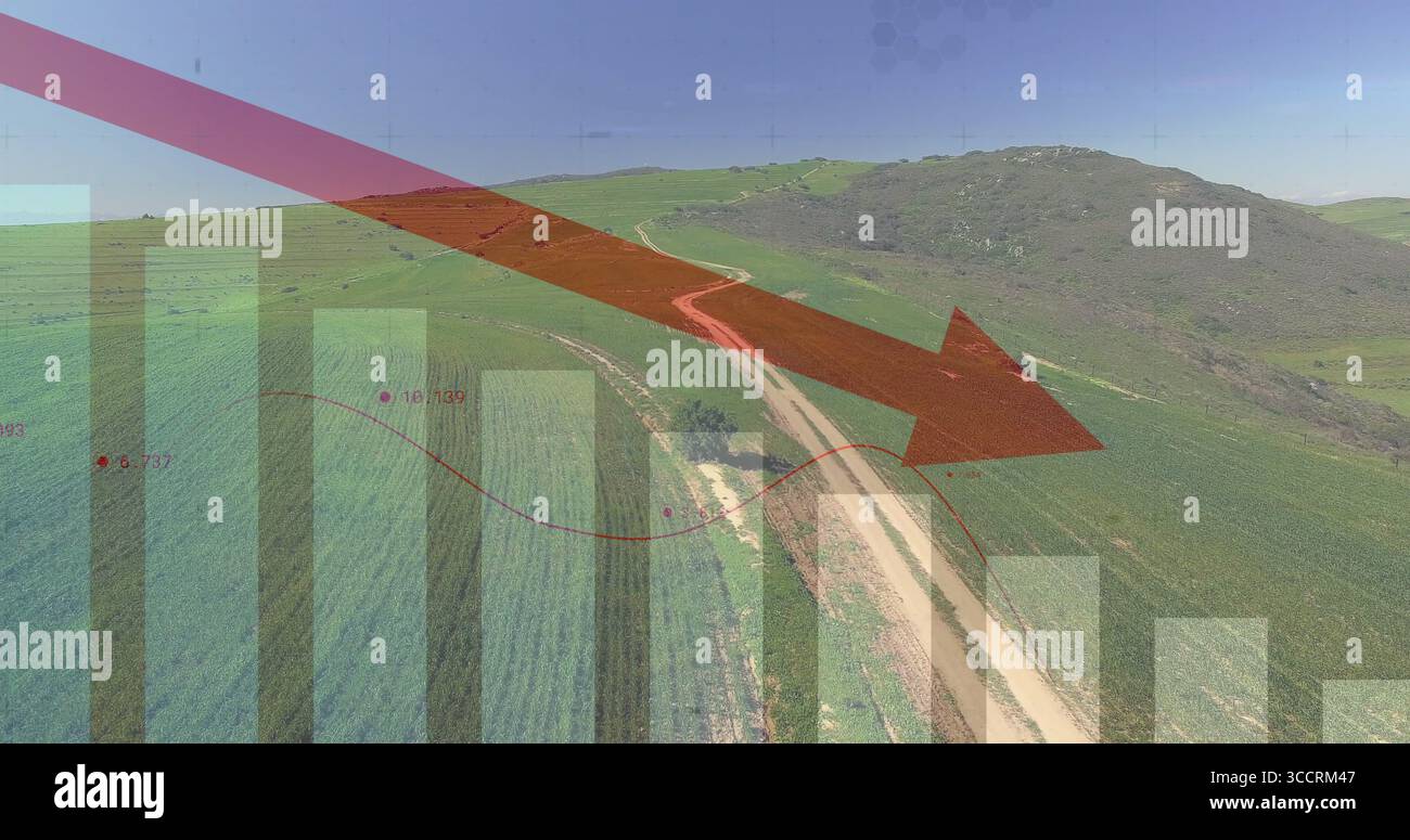 Bar chart showing downward hi-res stock photography and images - Alamy