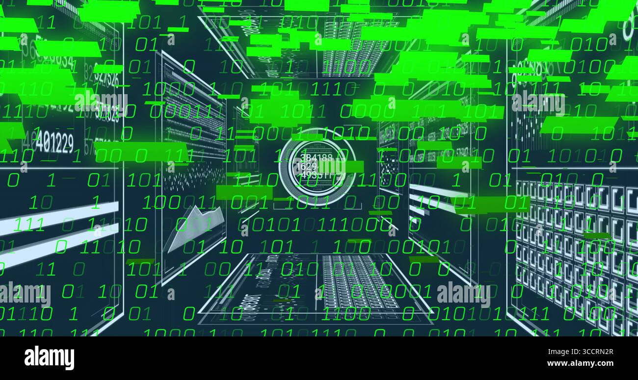 Digital cyberspace hud tunnel display hi-res stock photography and ...