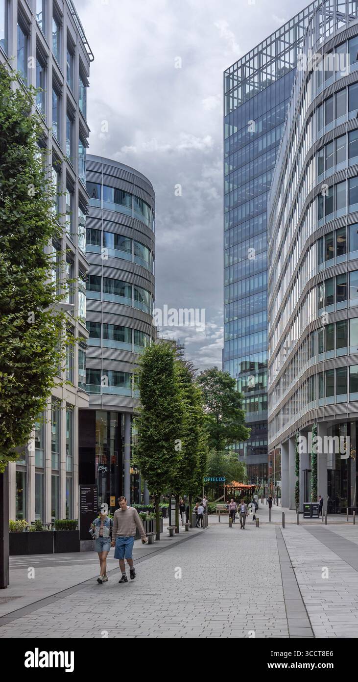 The view through Manchester Spinningfields Stock Photo - Alamy