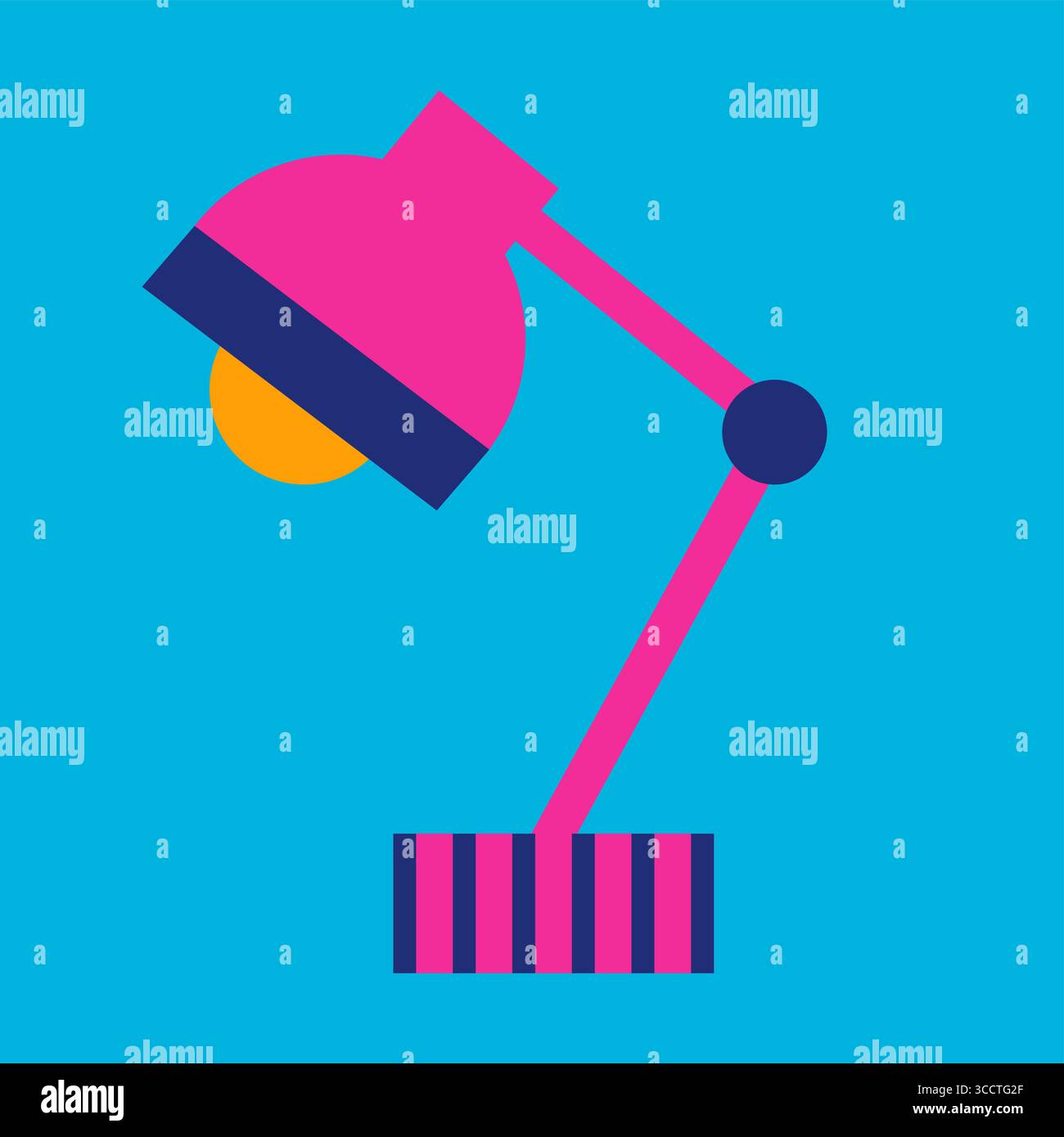 Bright Desk Lamp Vector Illustration Stock Vector Image & Art - Alamy