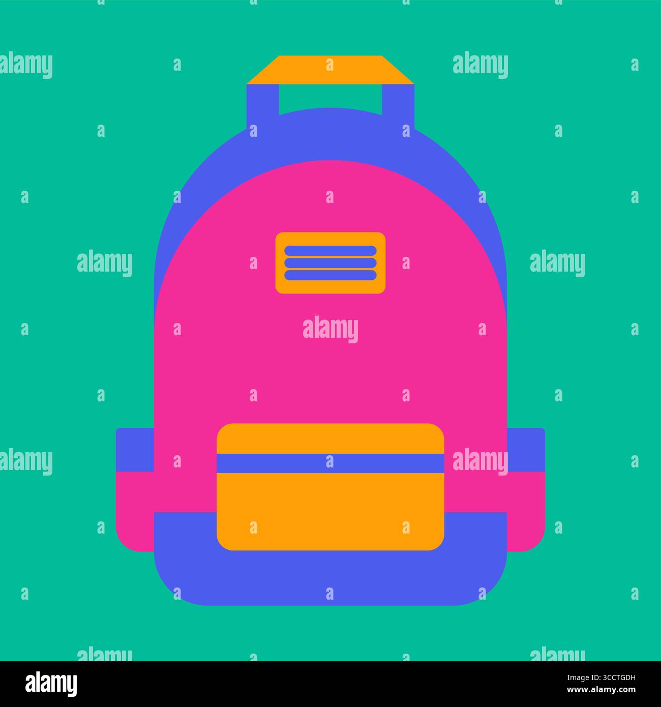 Colorful School Backpack Vector Illustration Stock Vector Image & Art ...