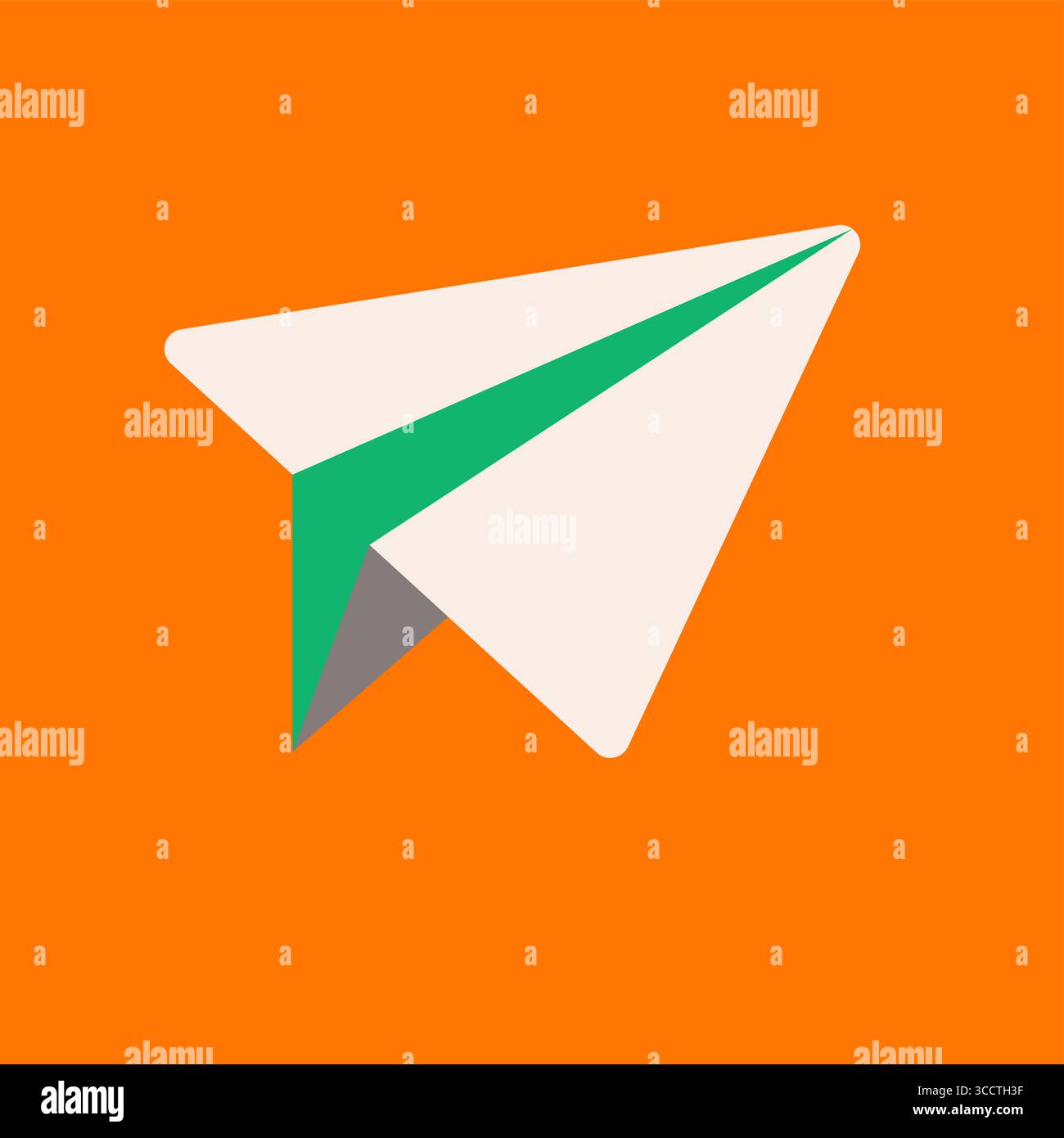 Minimal Paper Airplane Vector Illustration Stock Vector Image & Art - Alamy
