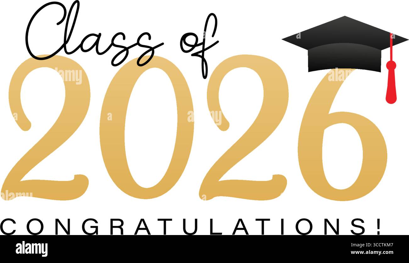 Congratulations Class of 2026 graduation quotes Typography Background ...
