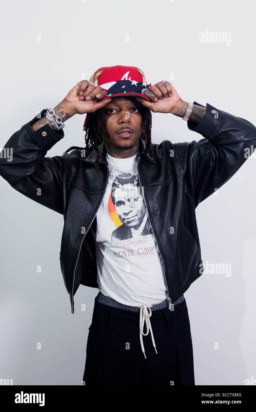JID poses for a portrait on Tuesday, Aug. 5, 2025, in New York. (Photo ...