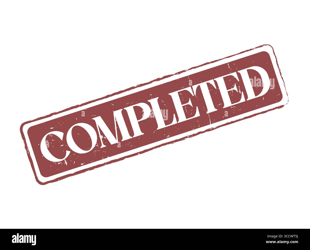 A Completed Rubber Stamp Seal for Project Management Stock Vector Image ...