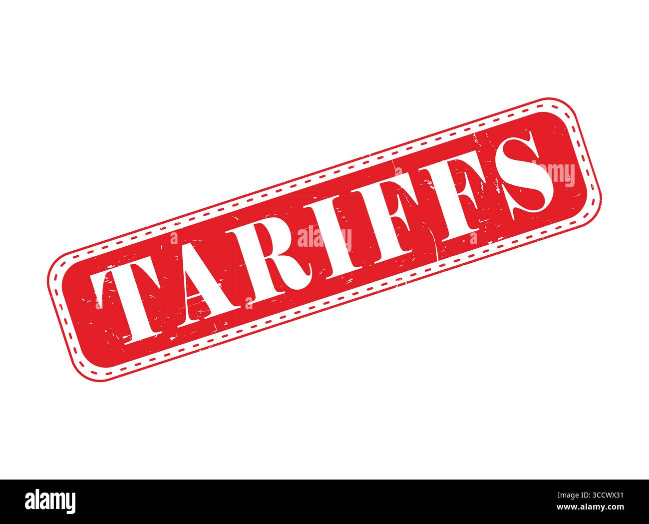 Import tariffs sign on Stock Vector Images - Alamy