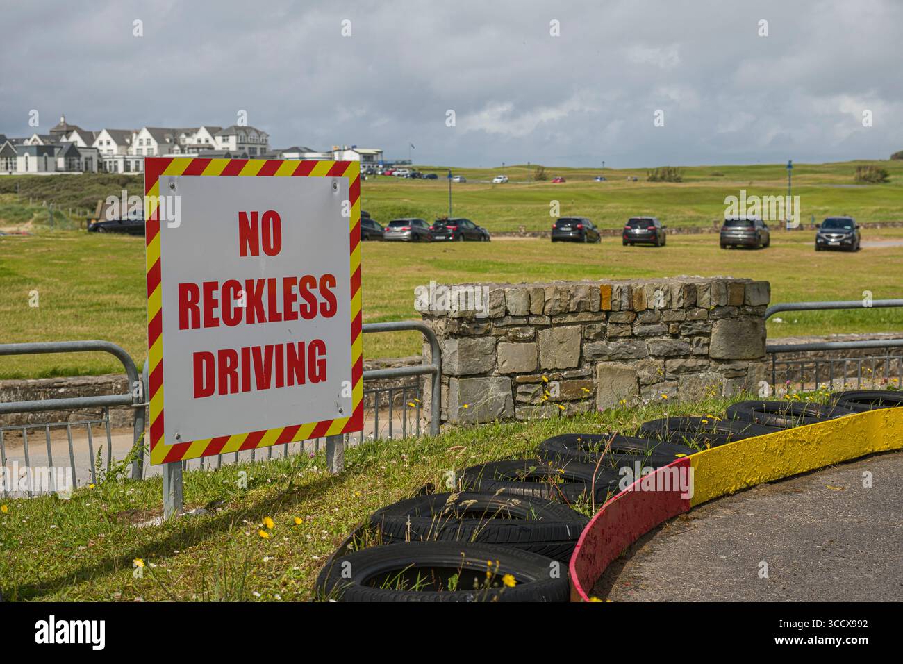 No Reckless Driving sign at Bundoran Go Carts, Bundoran, Drumacrin ...