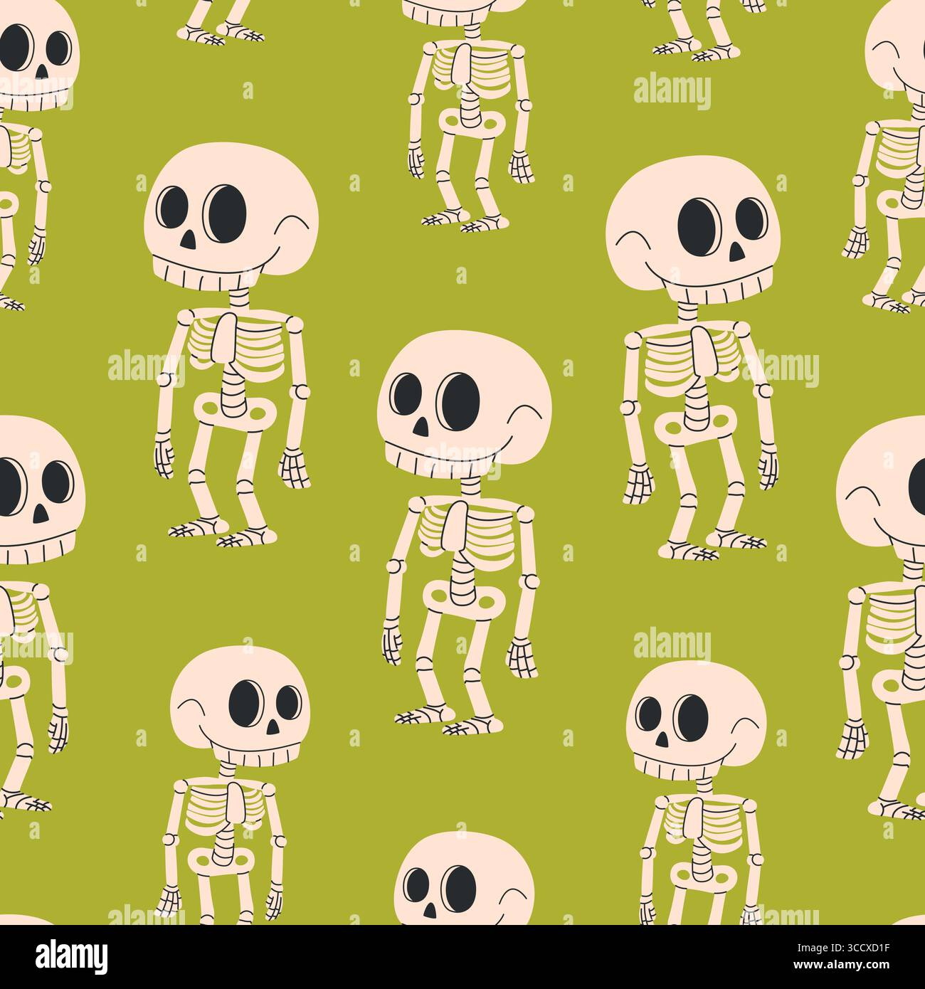 Seamless pattern human skeletons hi-res stock photography and images - Alamy