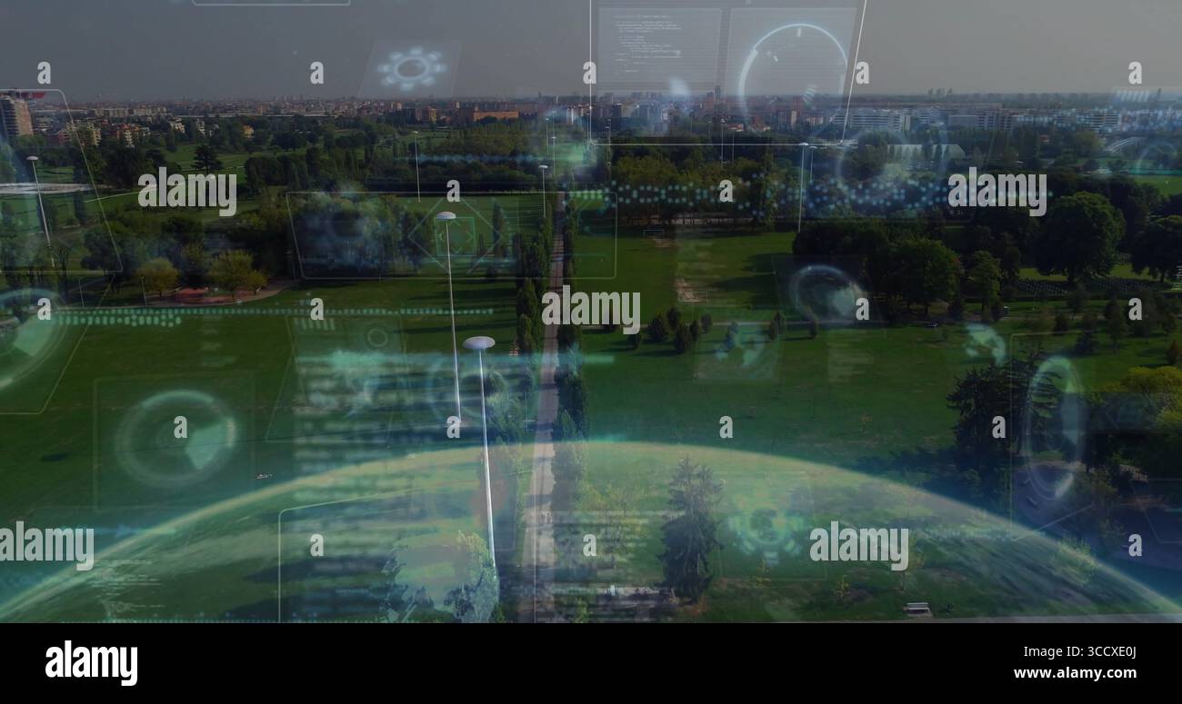 Floating code overlaying data hi-res stock photography and images - Alamy