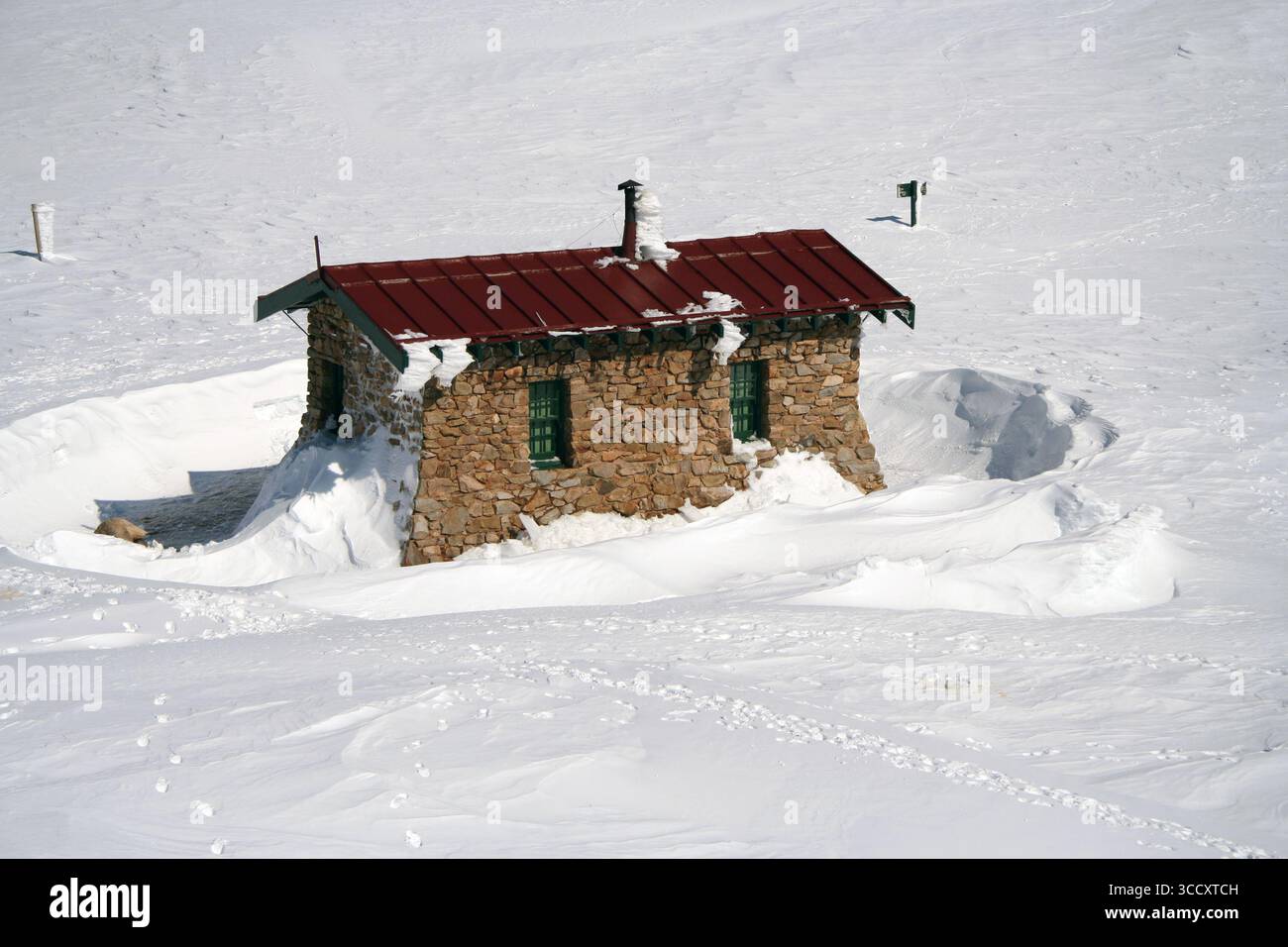 Seaman's Hut, a high country refuge in the kosciuszko nation park in ...