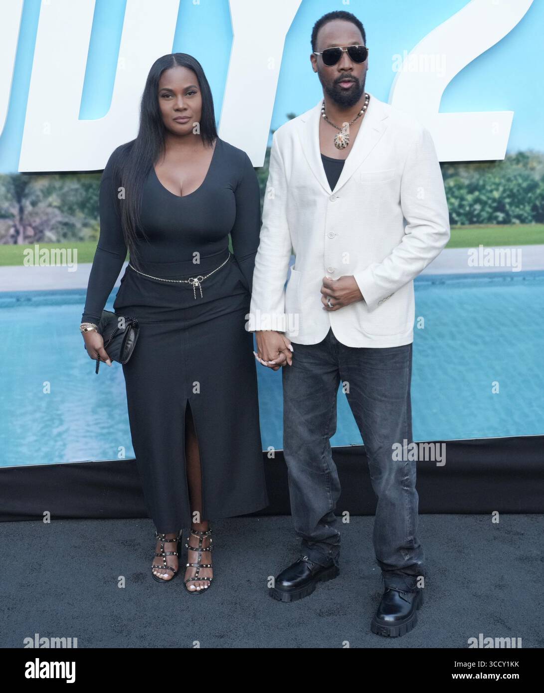 (L-R) Talani Rabb and RZA at the Universal Pictures' NOBODY 2 Los ...