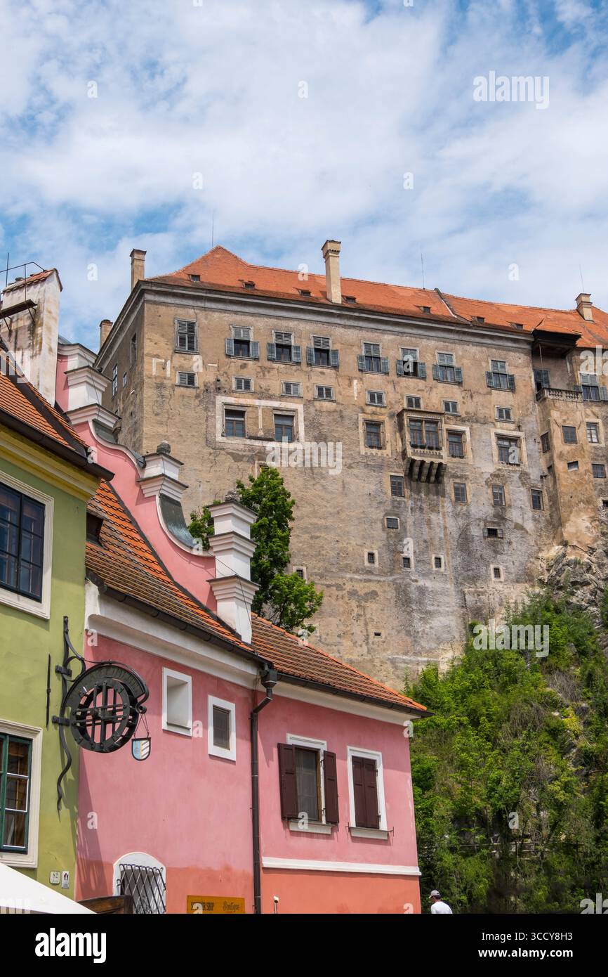 Old town of cesky krumlov krumlov with castle hi-res stock photography ...