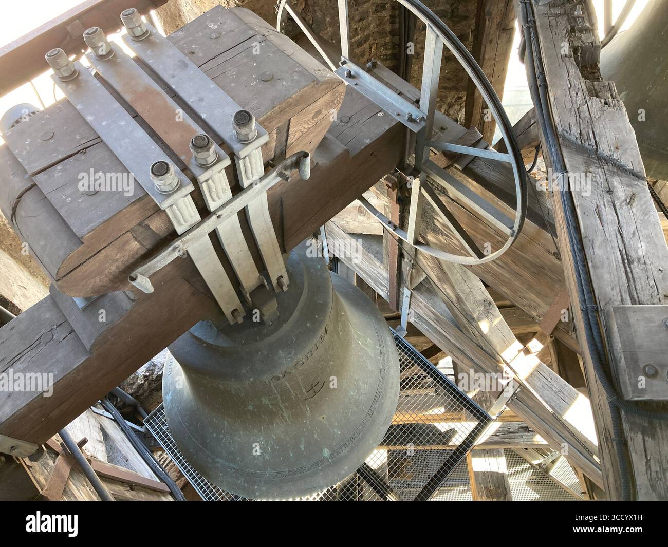 Lithuania: Interior of Vilnius Cathedral bell tower featuring historic ...