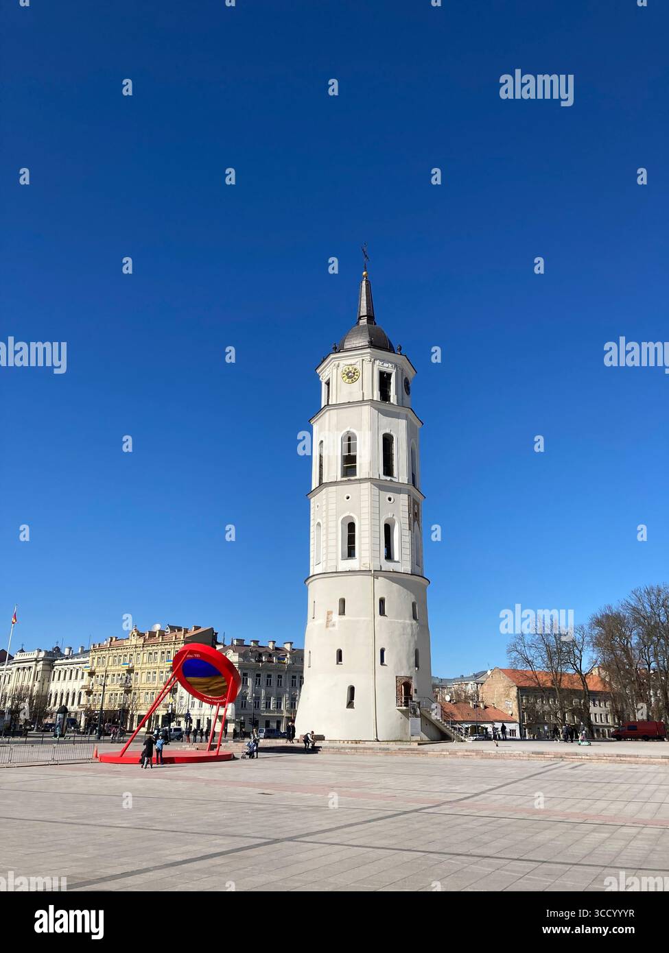 Lithuania: Vilnius city views featuring landmarks, historic and modern ...