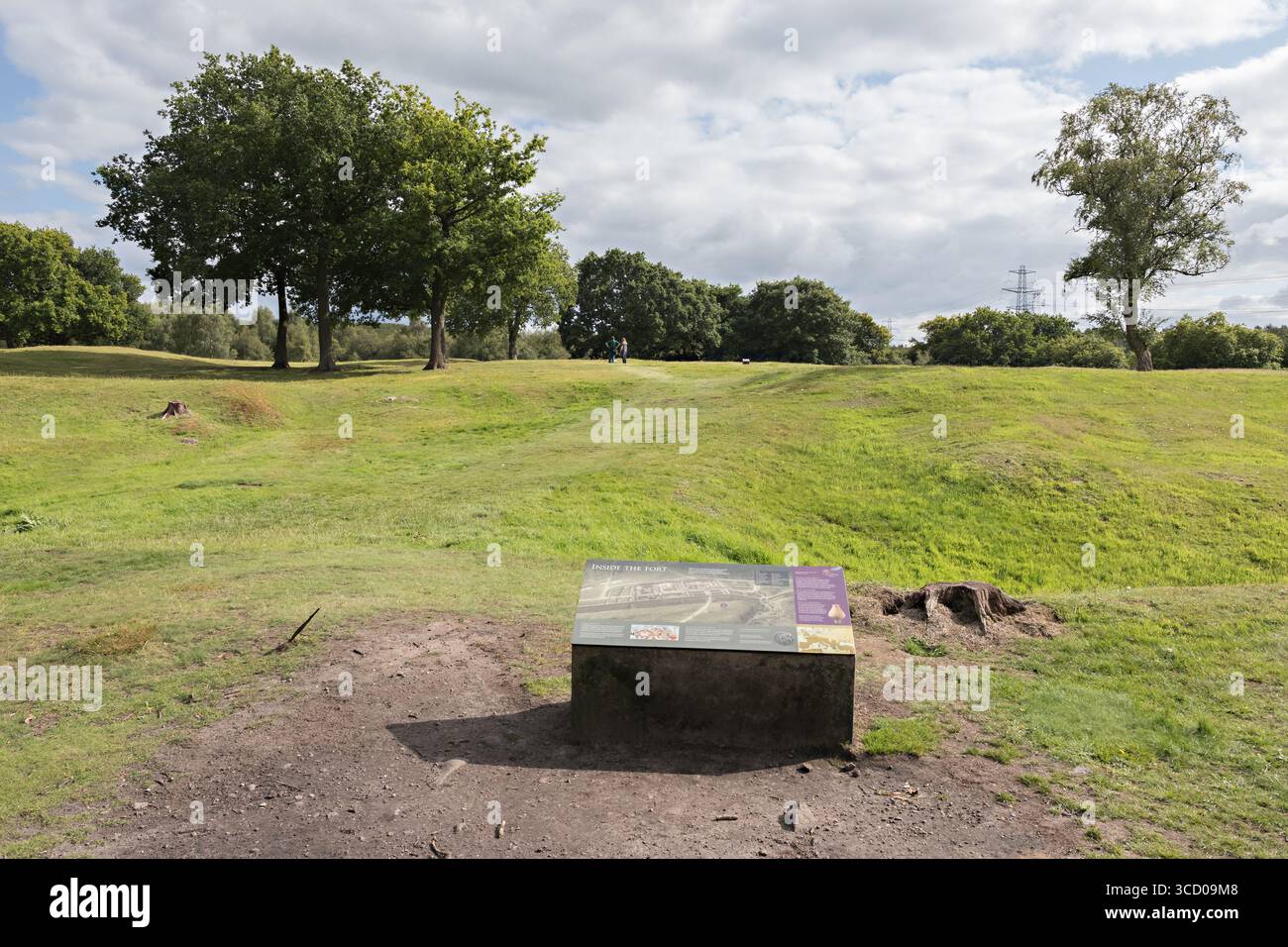 Rough Castle, Bonnybridge, Falkirk district, Central Scotland. July ...