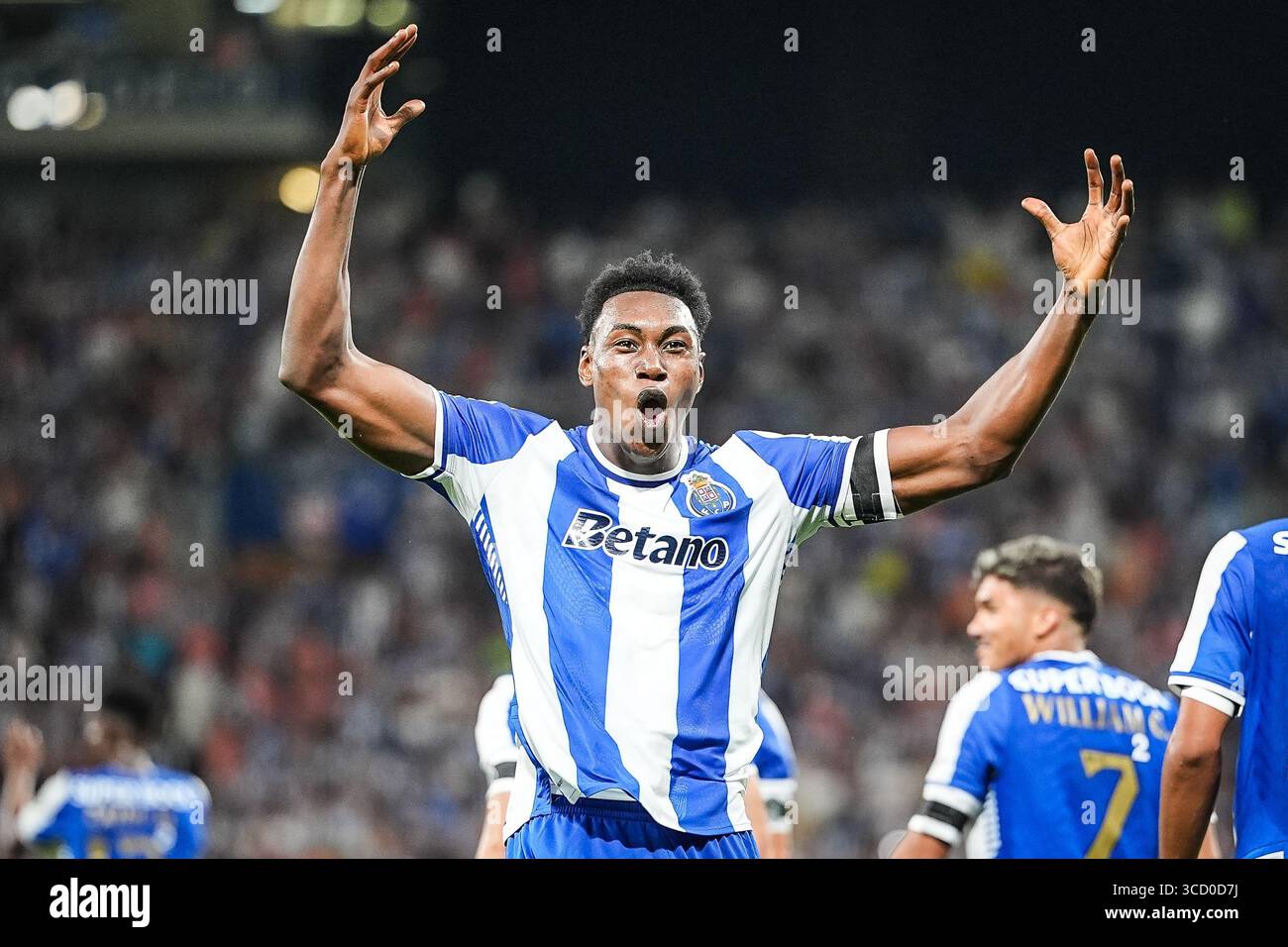 Samu AGHEHOWA of FC Porto celebrates his goal during the Portuguese ...