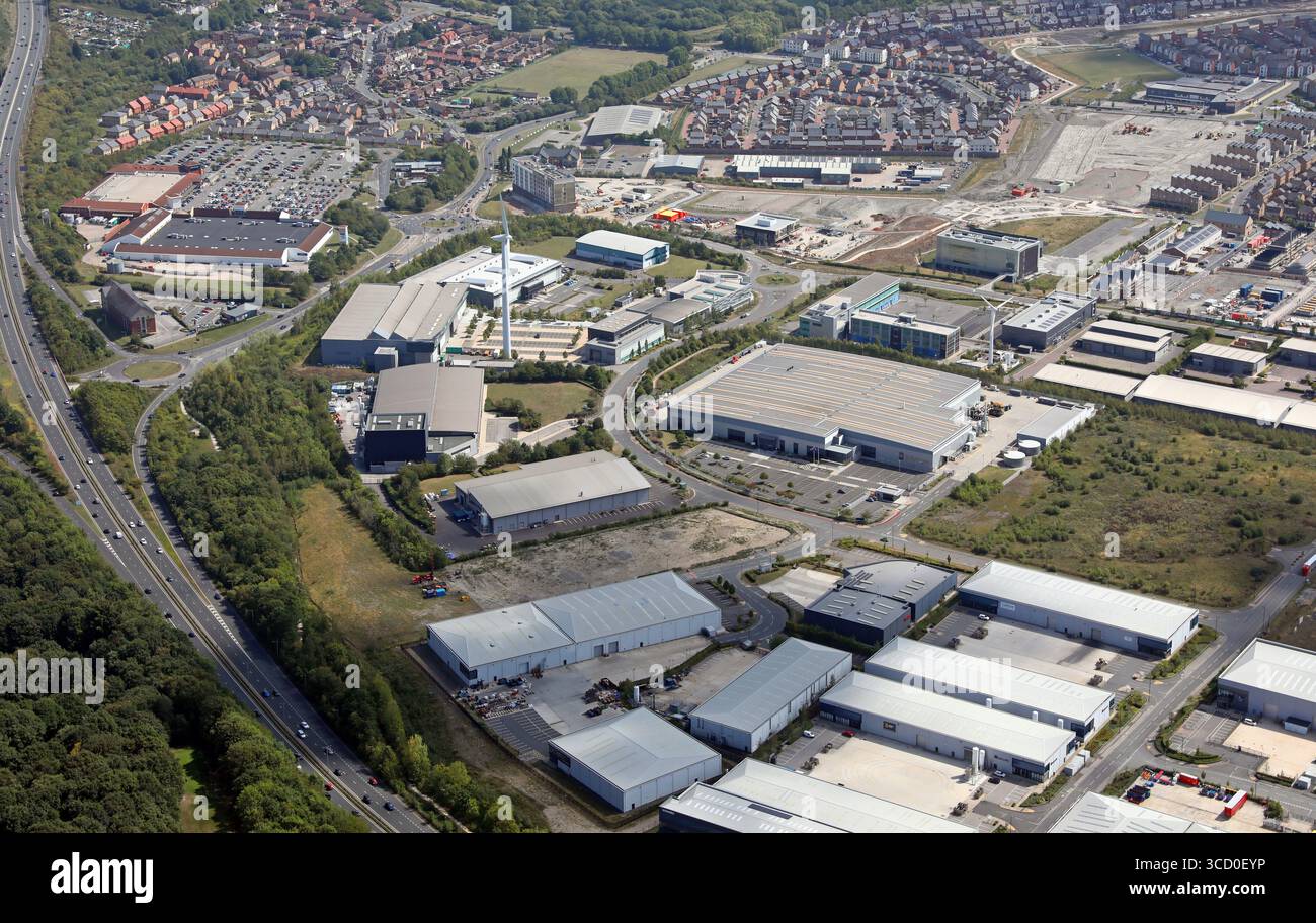 aerial views of the Advanced Manufacturing Park, a technology park ...